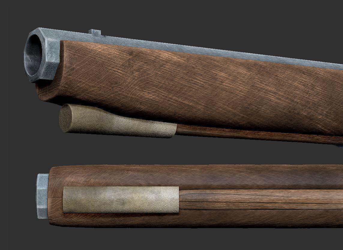 3D model Musket 17th century VR / AR / low-poly | CGTrader