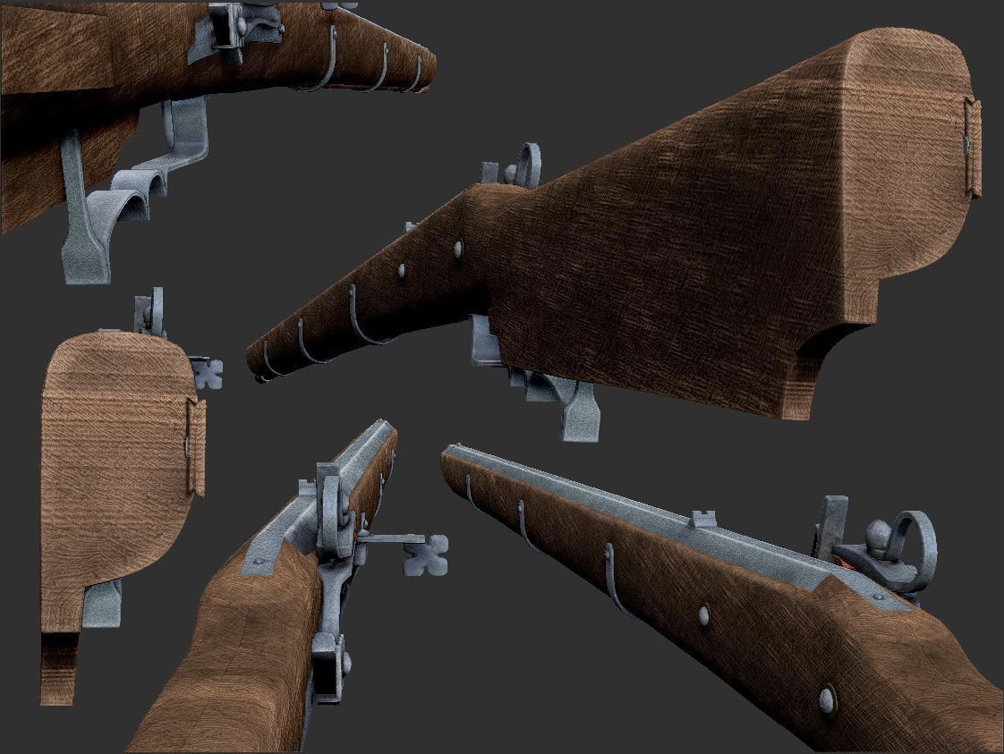 3D model Musket 17th century VR / AR / low-poly | CGTrader