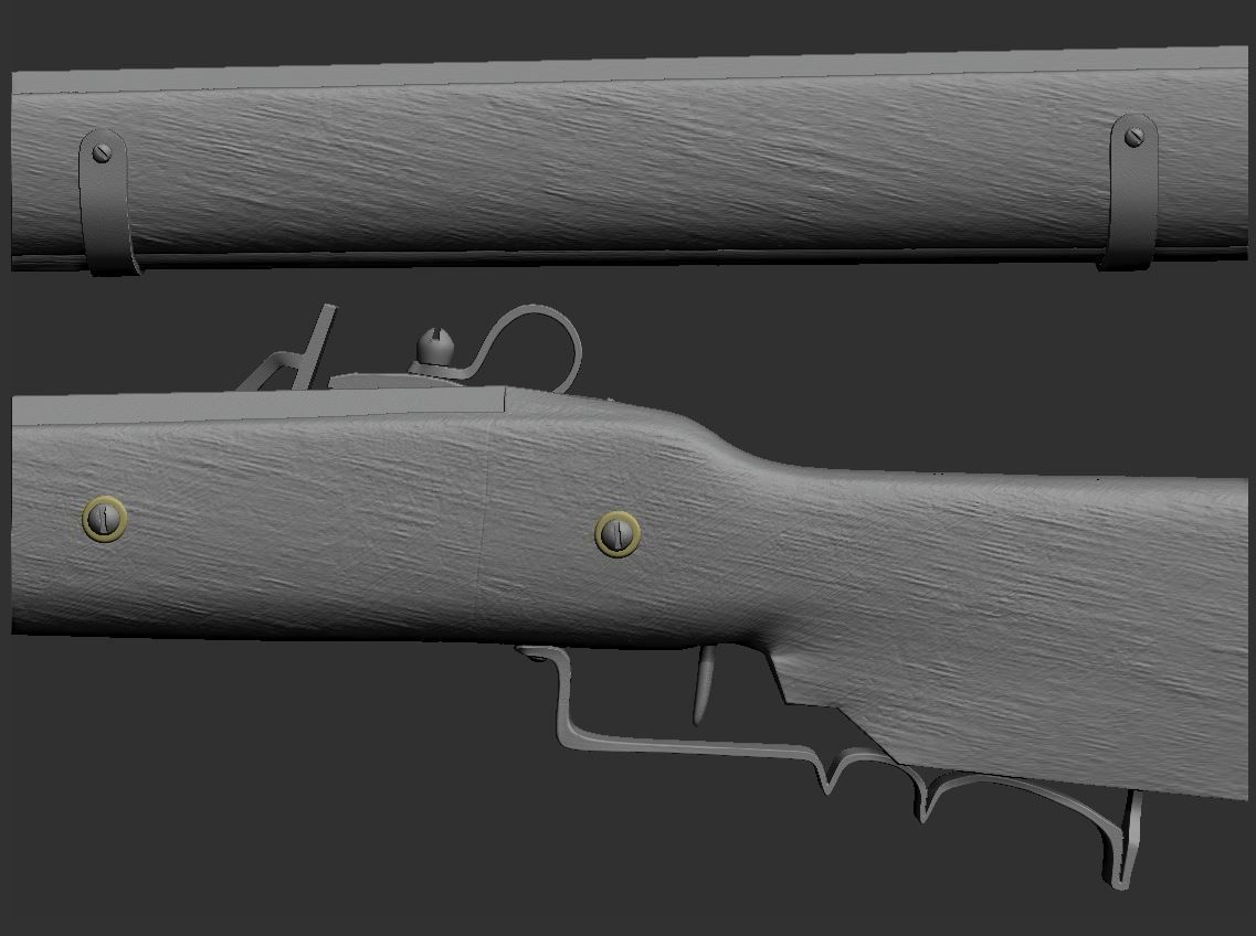 3D model Musket 17th century VR / AR / low-poly | CGTrader