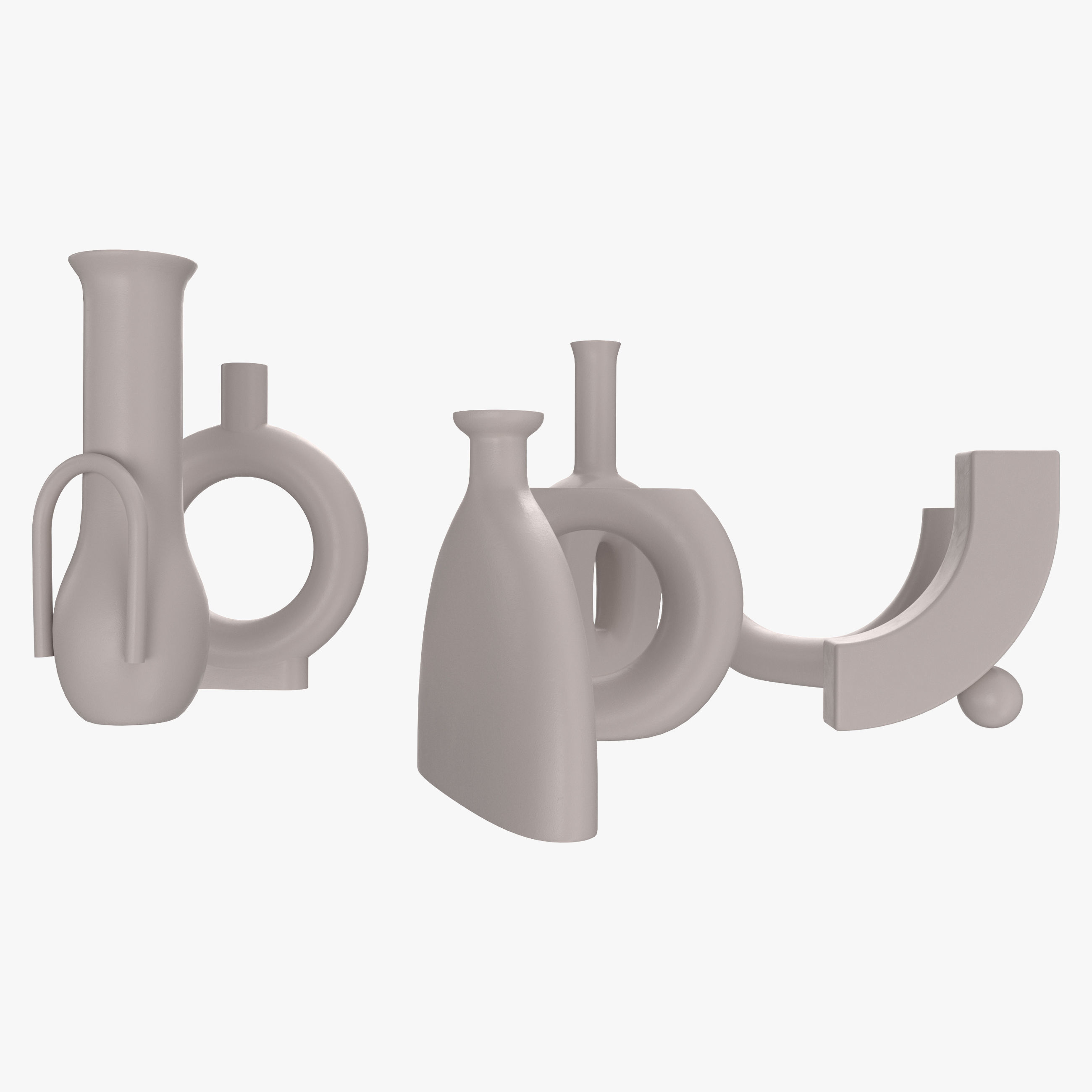 Morandi Vases Collection Set 3D model | CGTrader