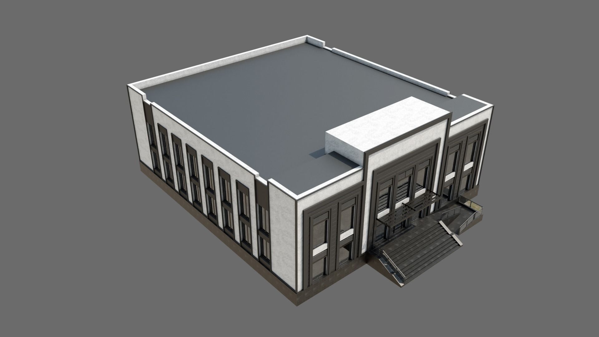 Office Building ID023 3D model | CGTrader