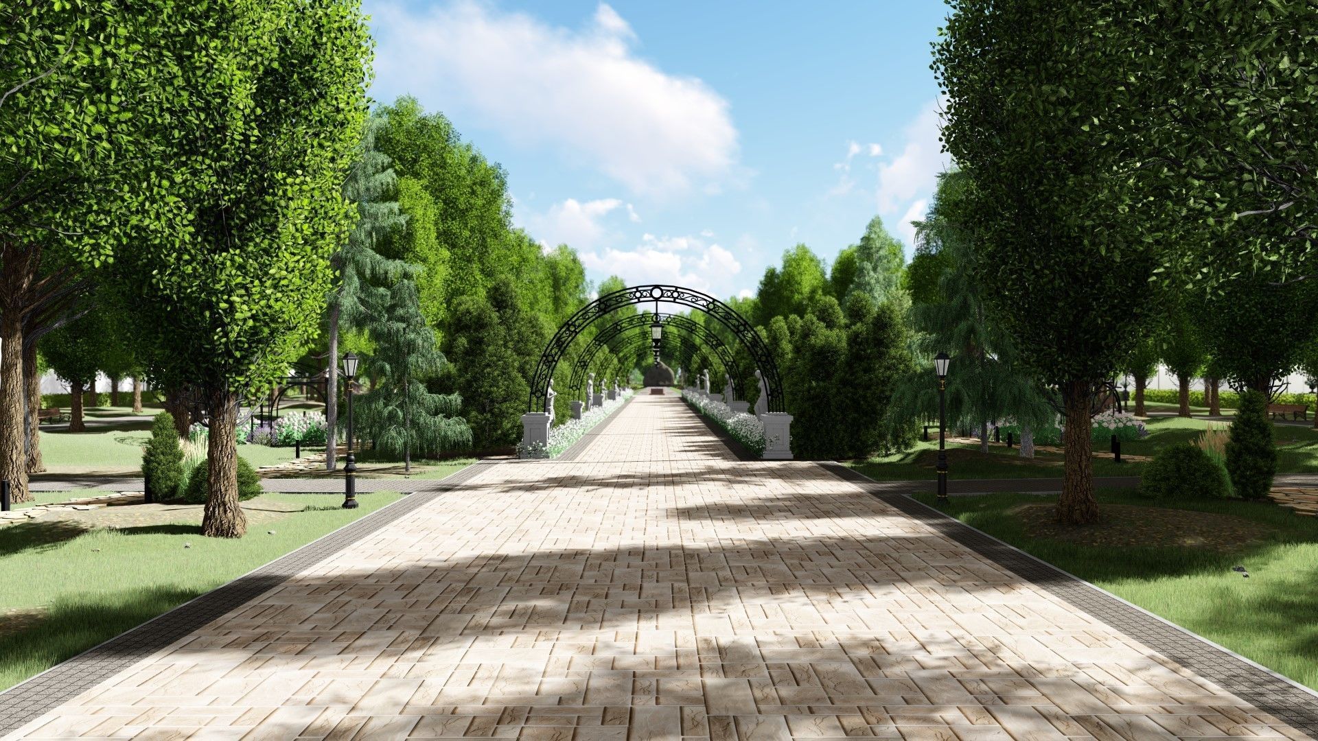 3D model of the city park 3D model | CGTrader