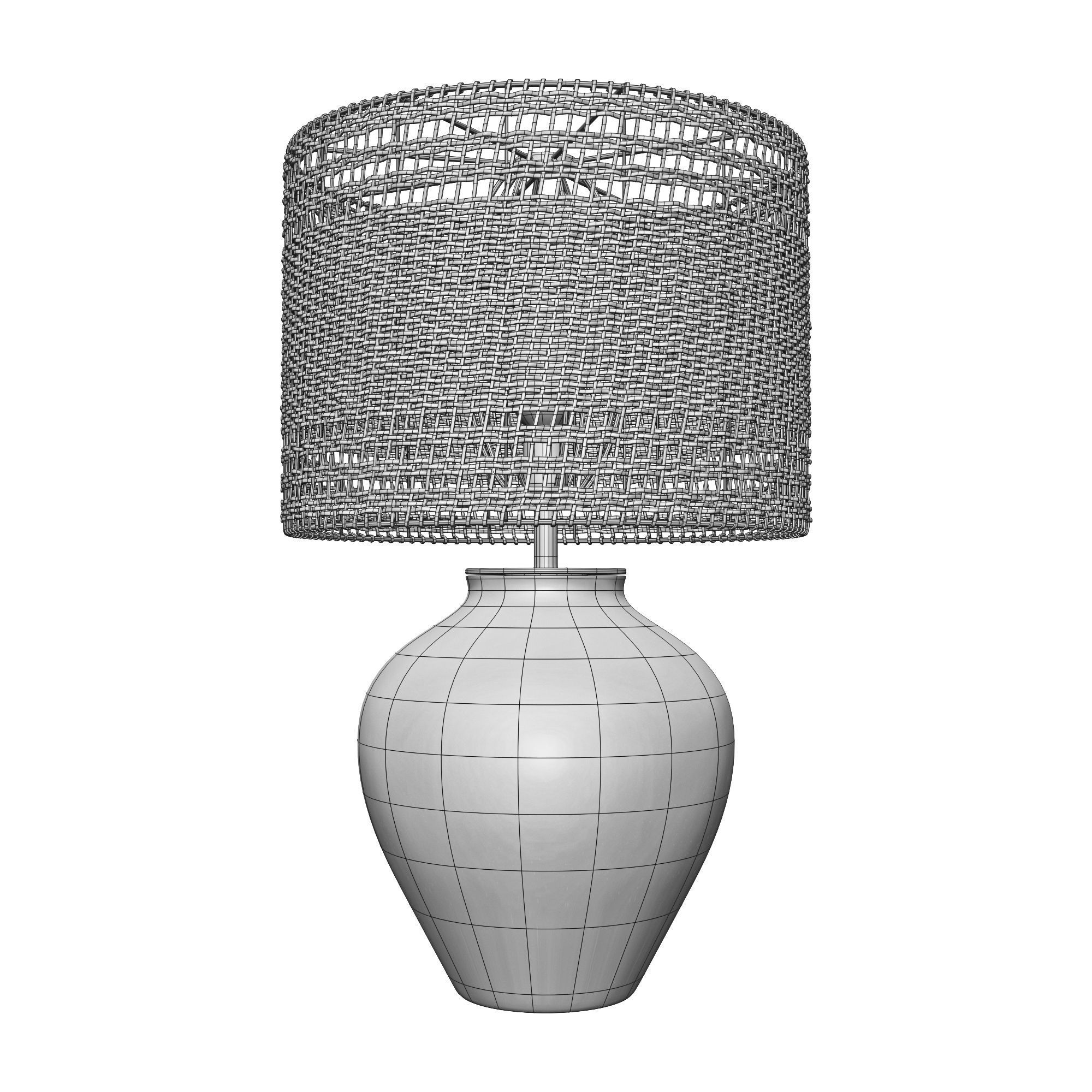 Table Lamp Woven 3D model | CGTrader