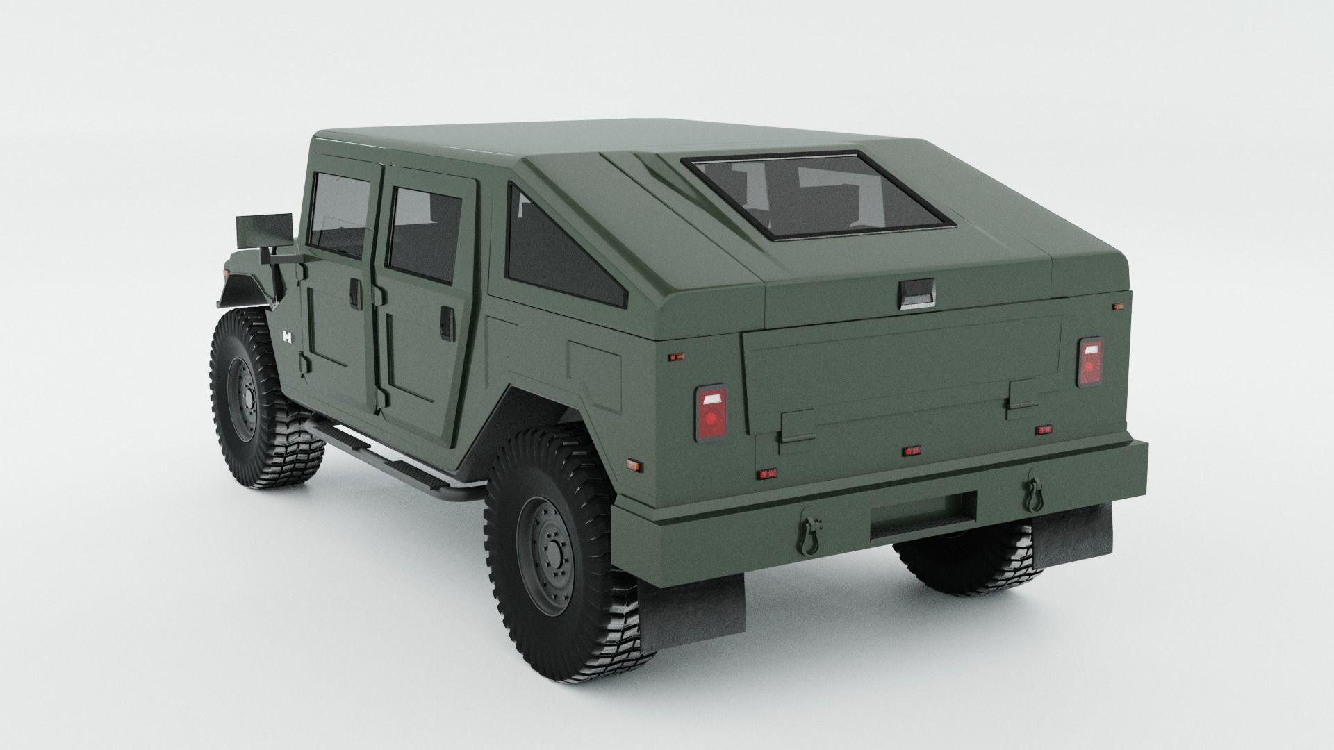 HUMVEE 1993 old HUMMER H1 FOR SUBDIVISION 3D model | CGTrader