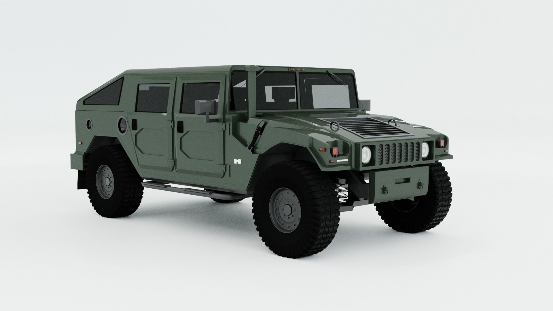 HUMVEE 1993 old HUMMER H1 FOR SUBDIVISION 3D model | CGTrader