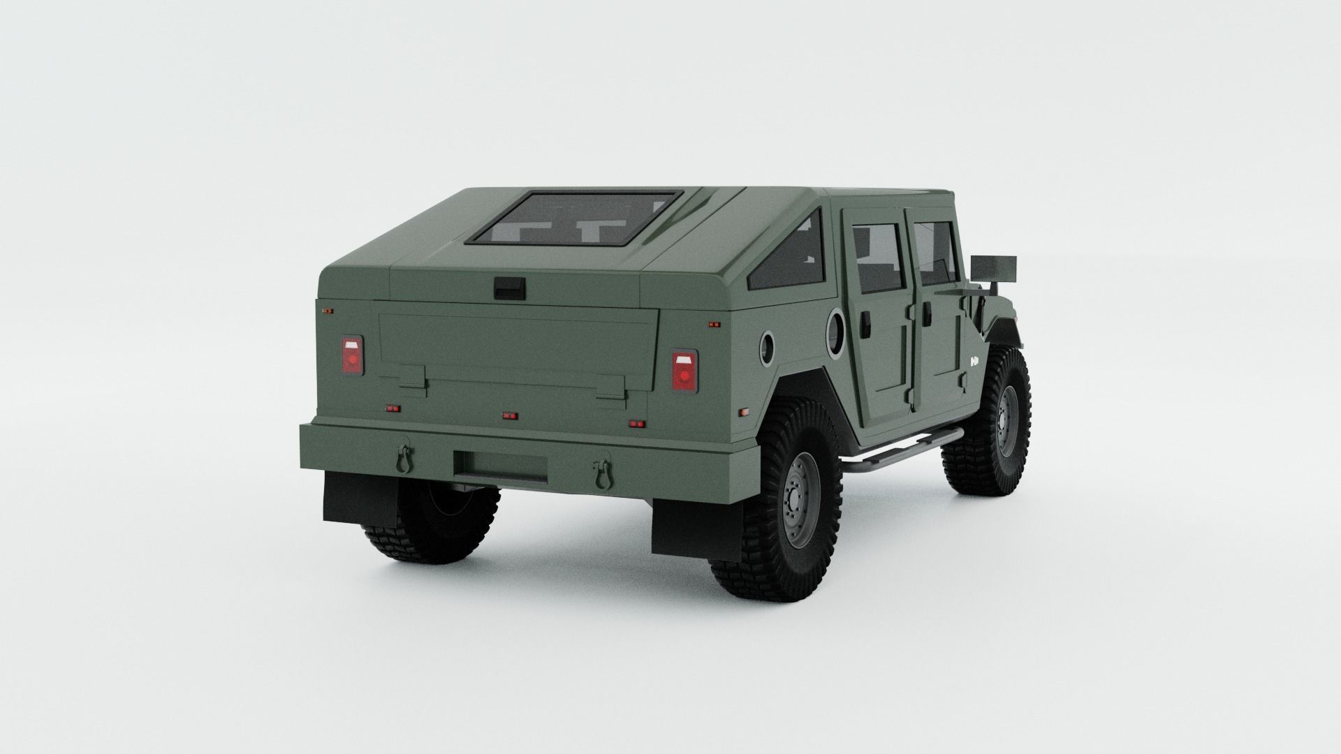 HUMVEE 1993 old HUMMER H1 FOR SUBDIVISION 3D model | CGTrader