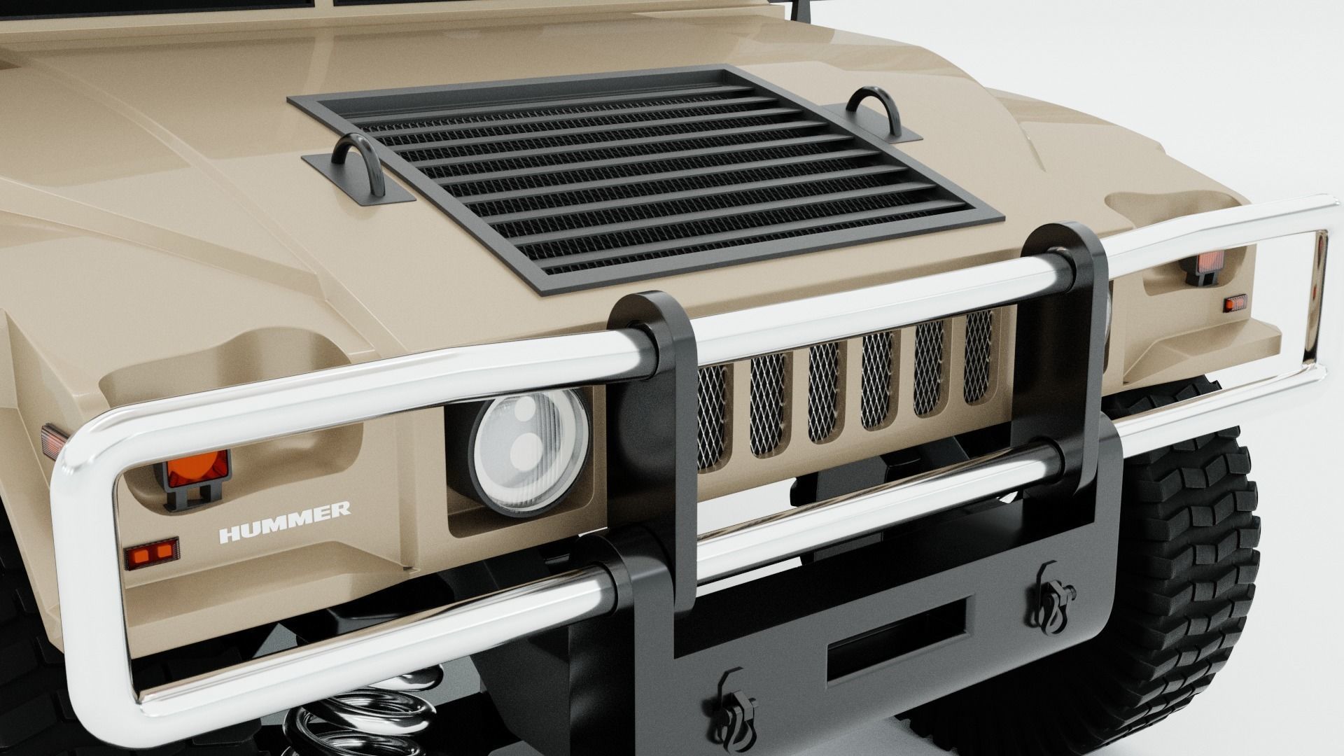 HUMMER H1 PICKUP READY FOR SUBDIVISION 3D model | CGTrader