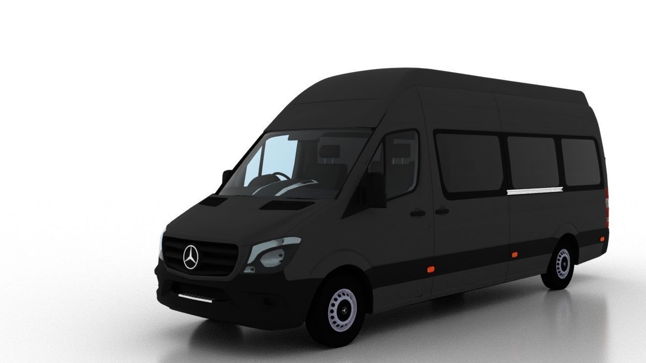 Mercedes Benz Sprinter L3H3 2015 Passenger UK 3D model | CGTrader