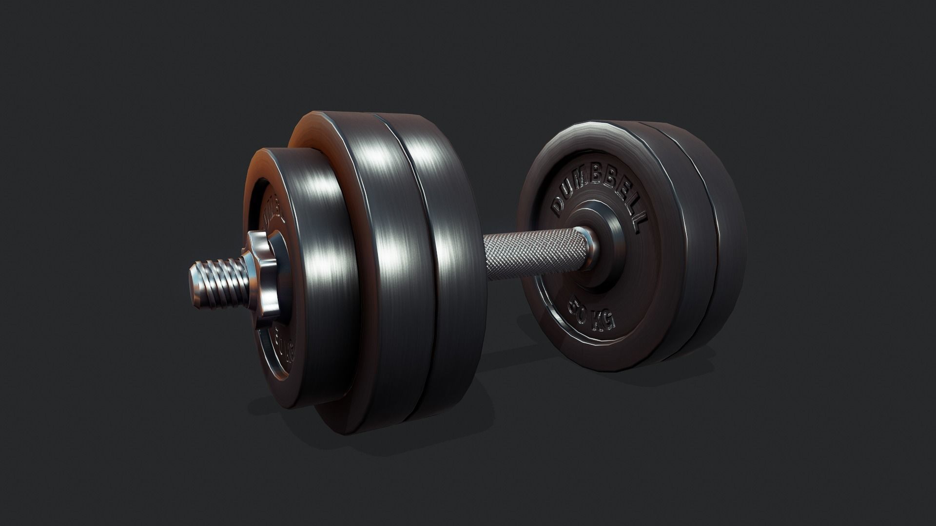 3D model Dumbbell Weights - Tutorial Included VR / AR / low-poly | CGTrader
