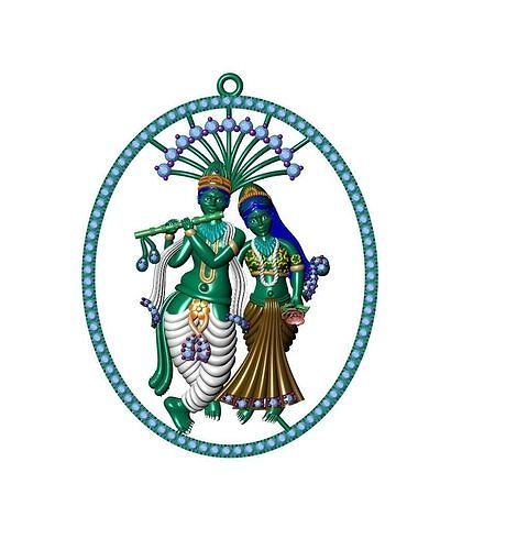 rhada krishna 3D model | CGTrader