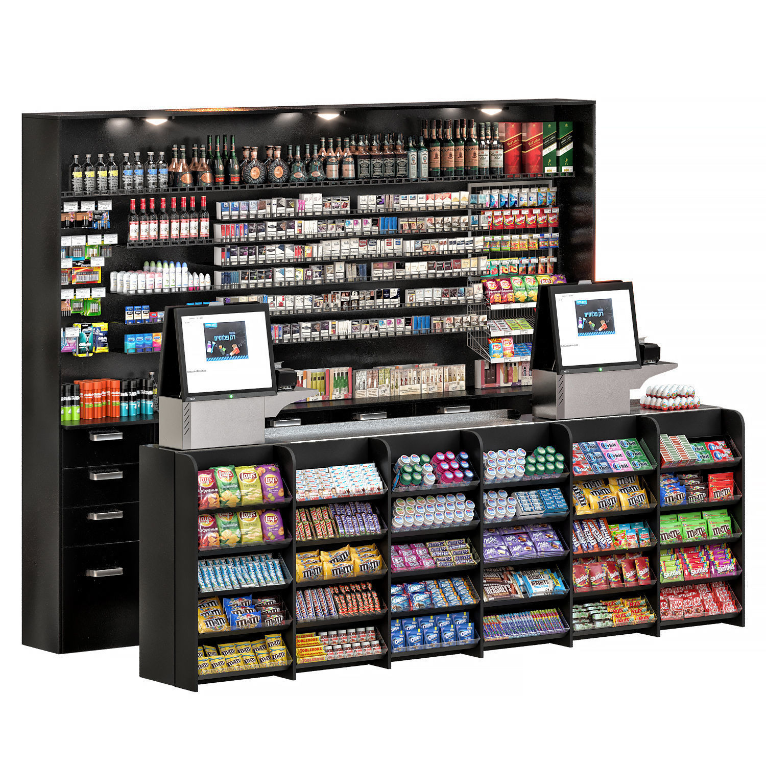 gas station store 3D model | CGTrader