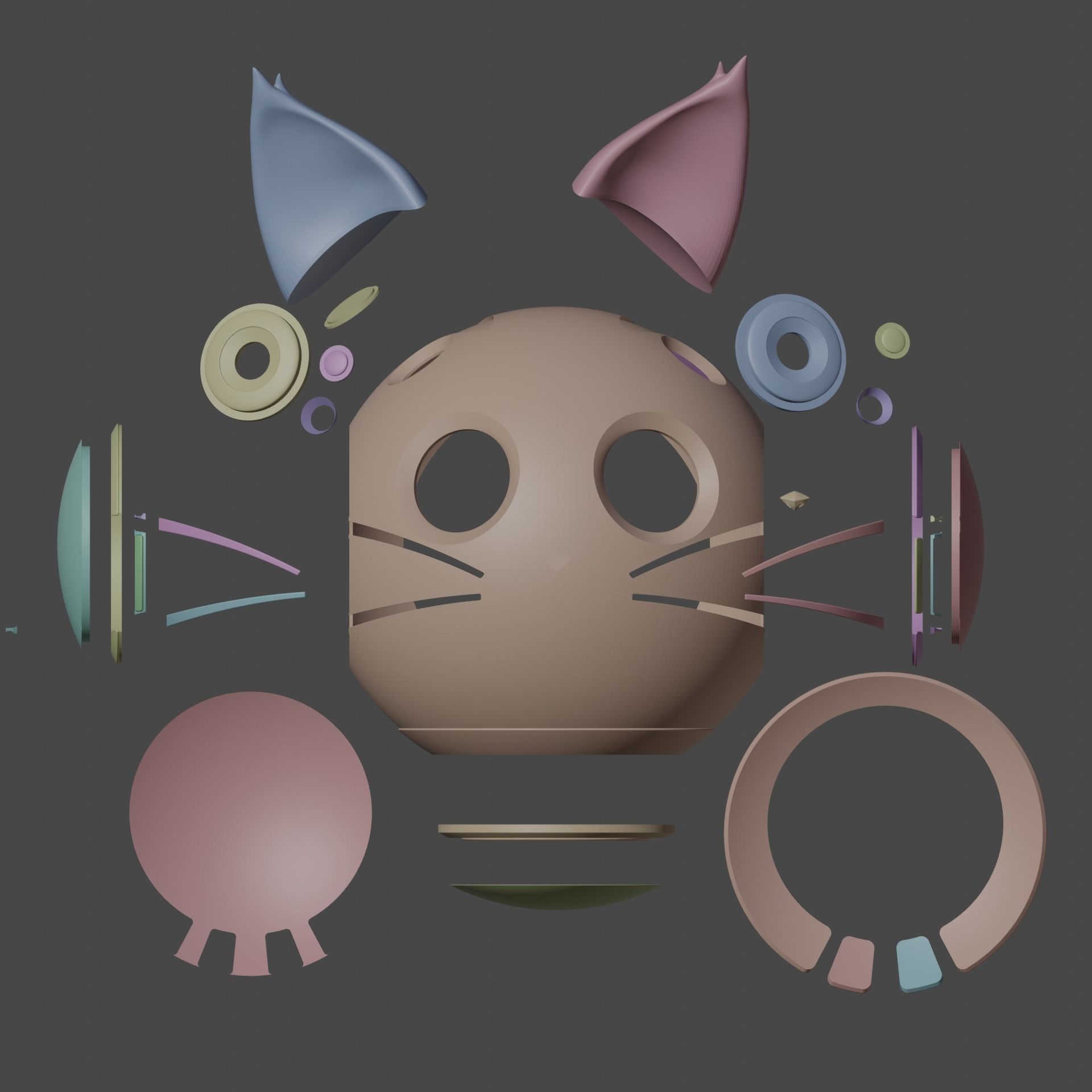 Hi-Fi RUSH BALL 808 Cat for 3d print 3D model 3D printable | CGTrader