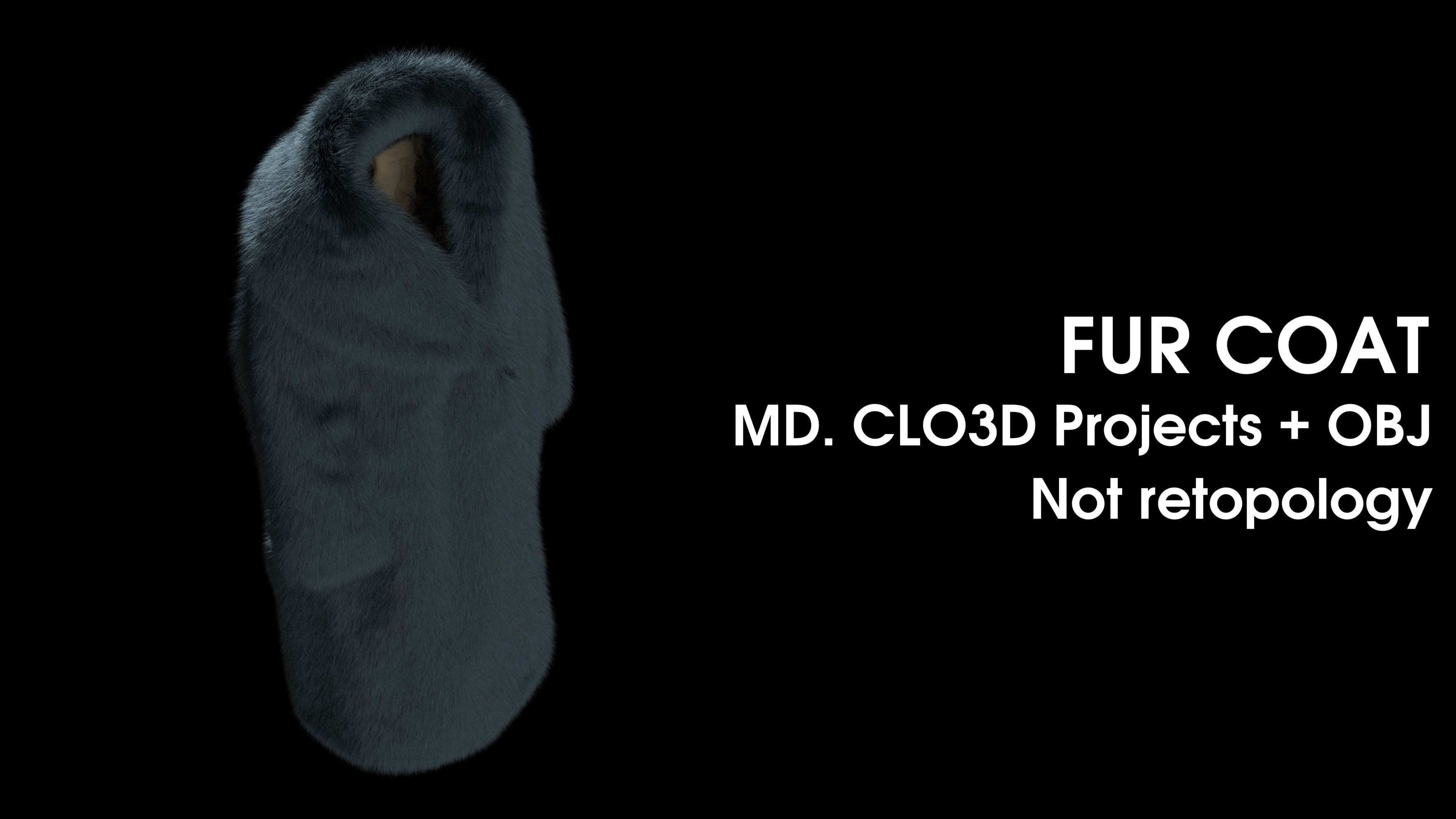 Fur coat 3D model | CGTrader