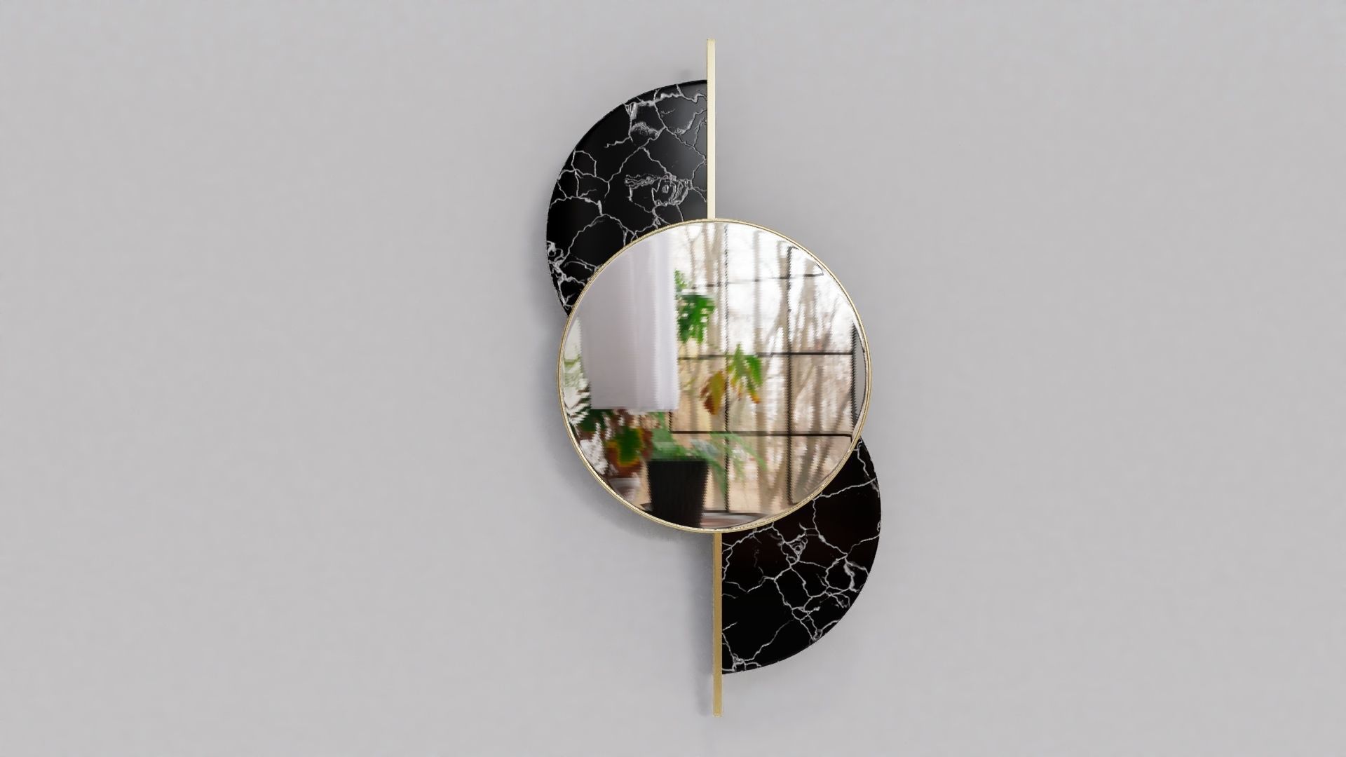 Marble Design Mirror 3D 3D model | CGTrader