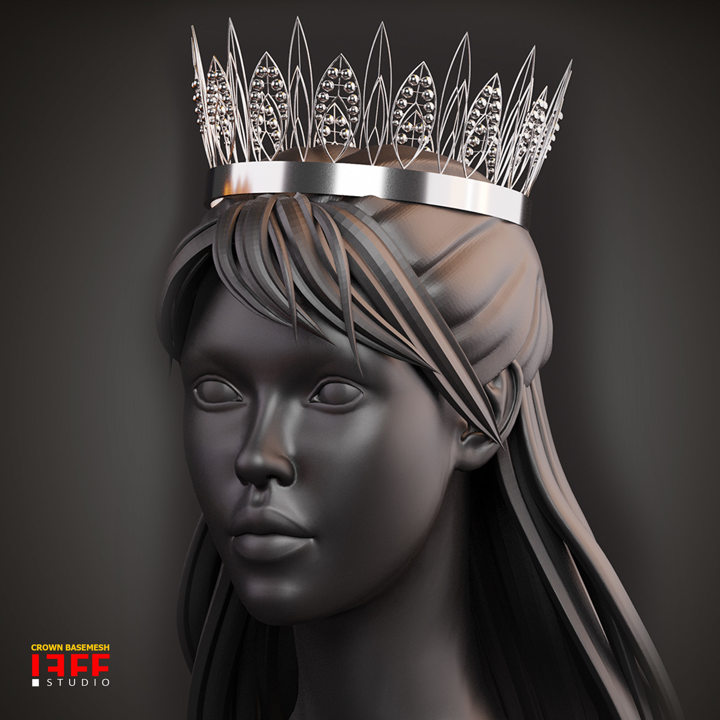 3D model 35 CROWN BASEMESH VR / AR / low-poly | CGTrader