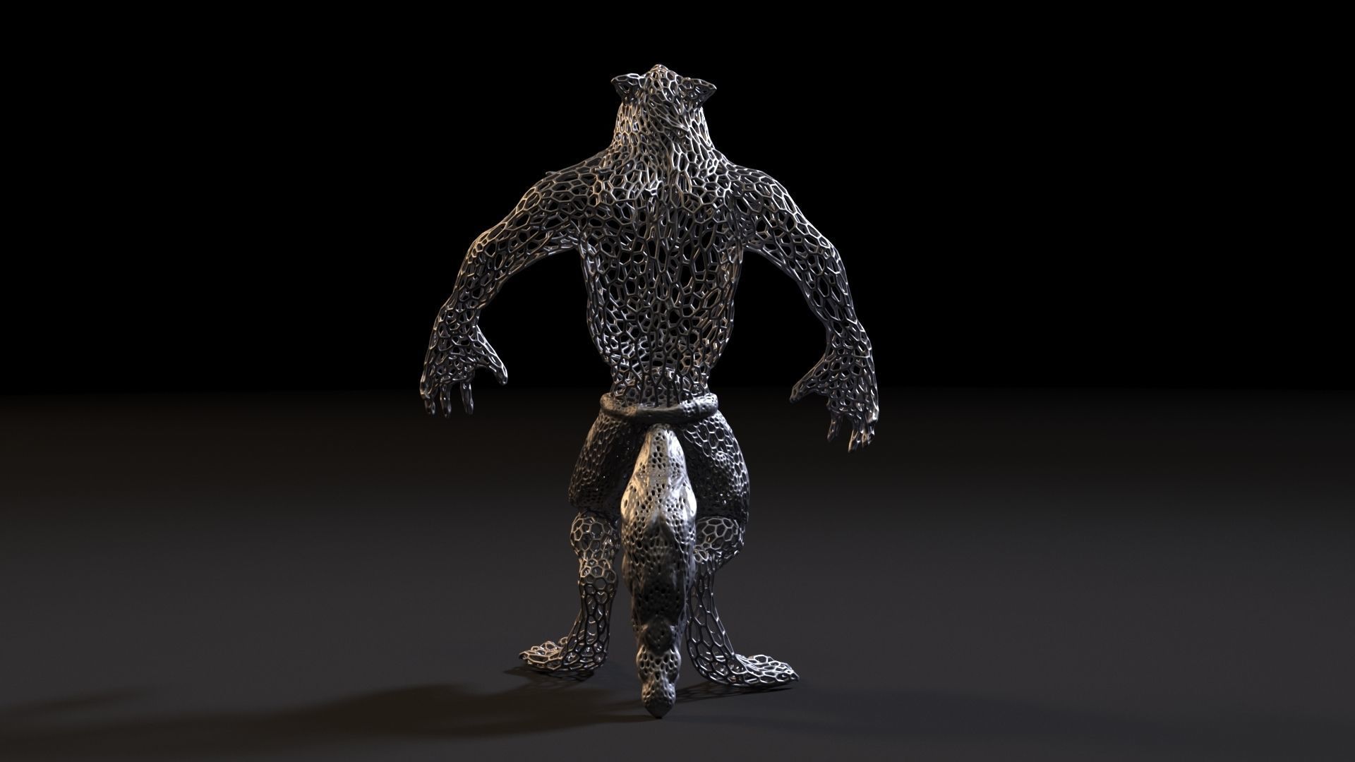 Werewolf wolf 3D model 3D printable | CGTrader