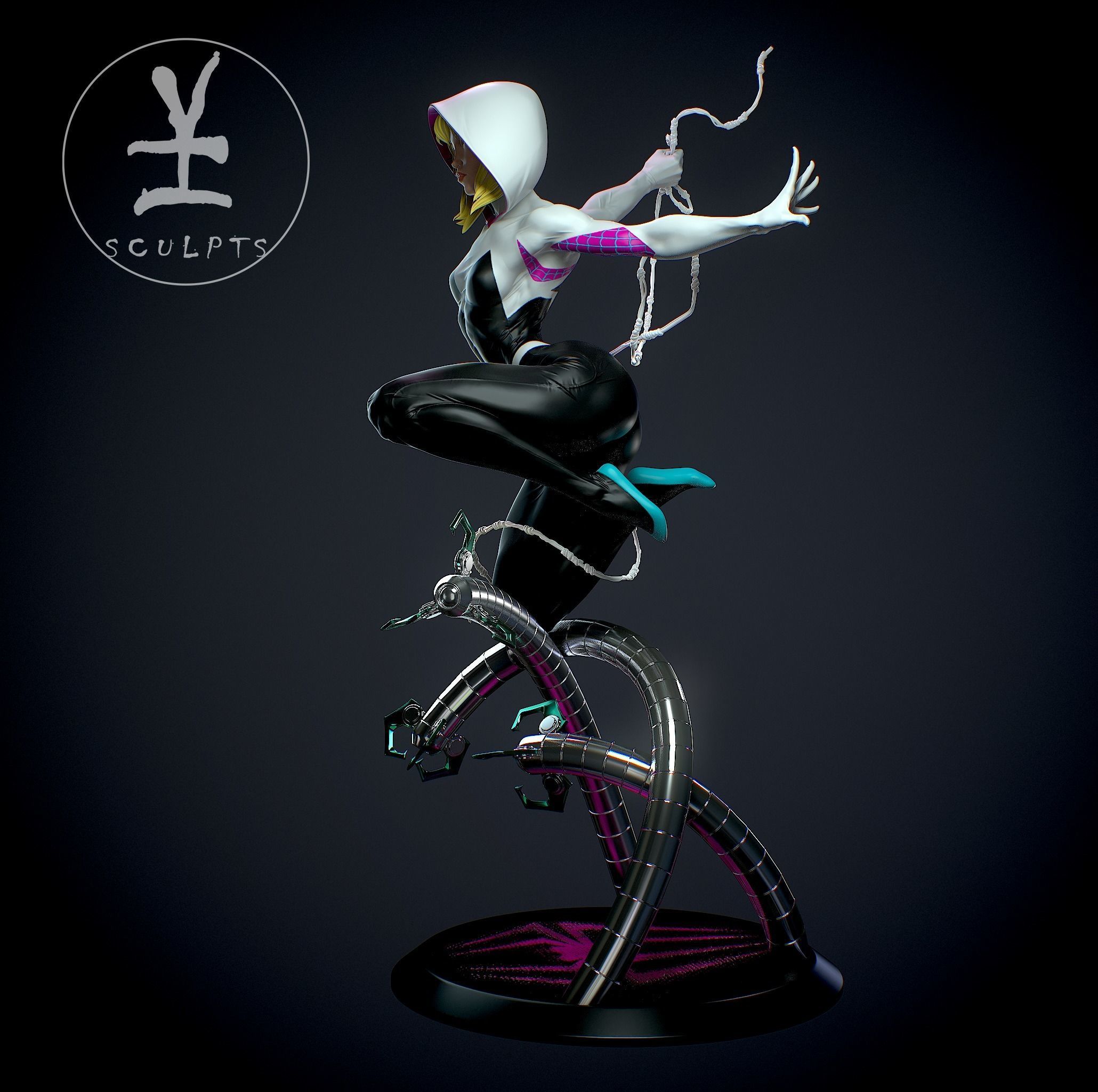 Spider Gwen With Nsfw 3d Model 3d Printable Cgtrader
