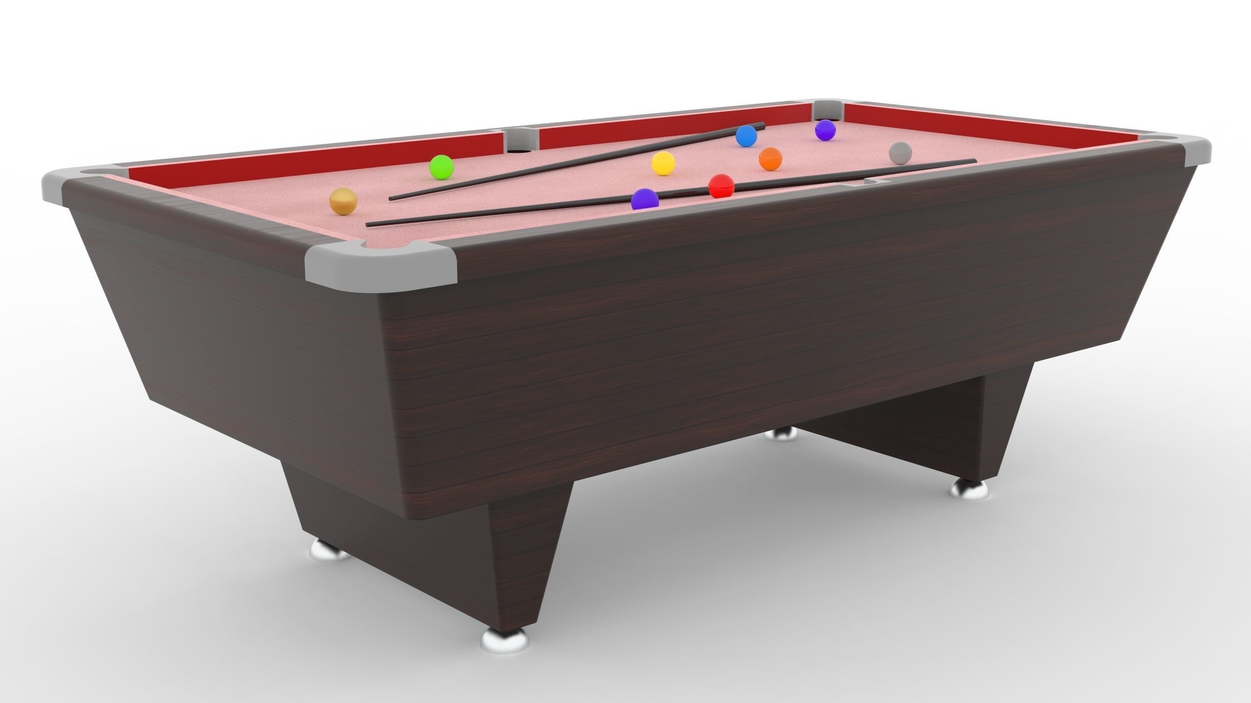 3D model Billiards table VR / AR / low-poly | CGTrader