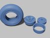 Hawker Hurricane Main and TailWheel set 3D model 3D printable | CGTrader