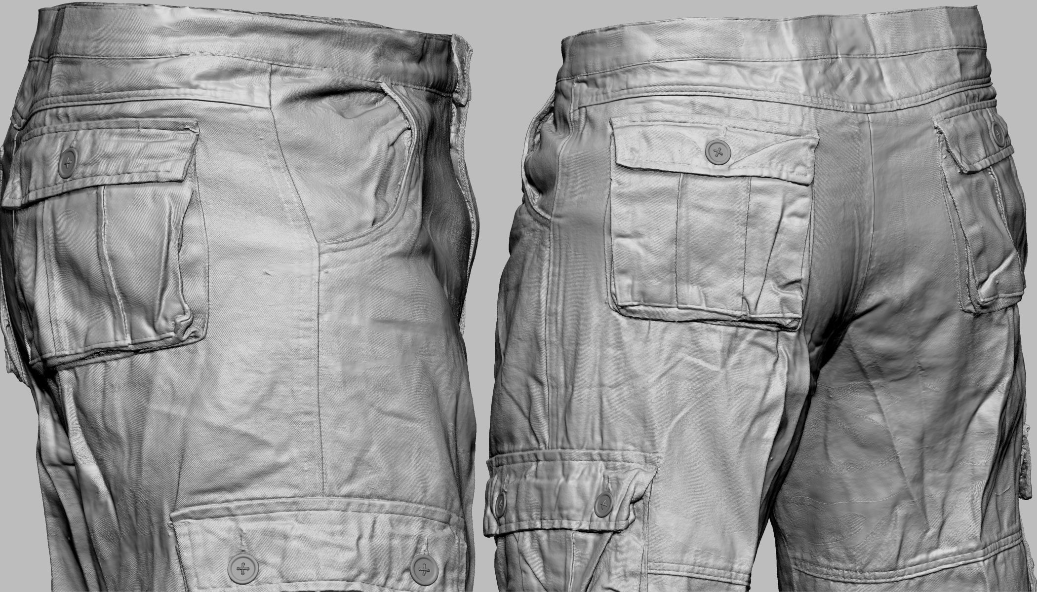 3D model Cargo Pants 002 VR / AR / low-poly | CGTrader
