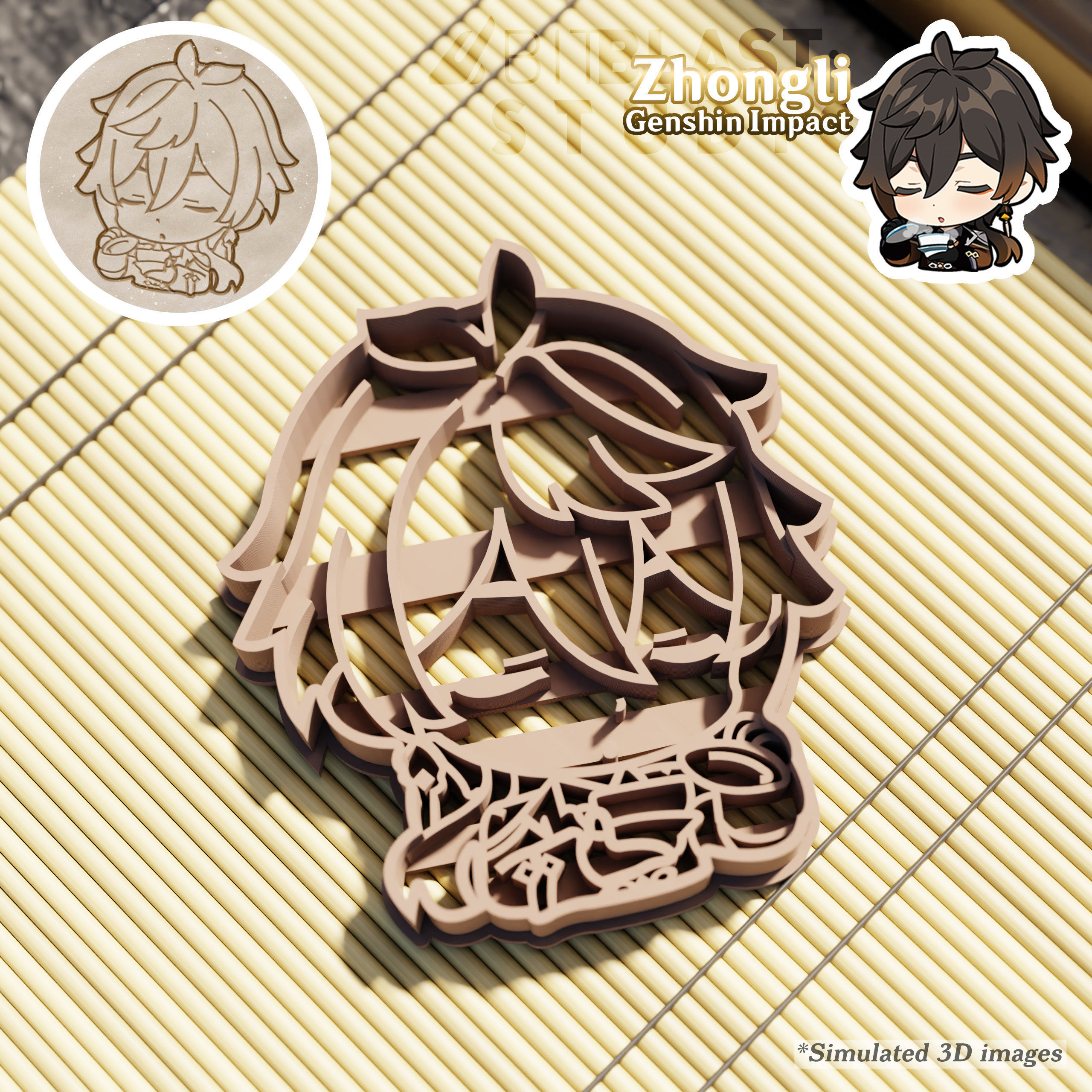 Genshin Impact Cookie Cutters Pack 1 3D model 3D printable | CGTrader