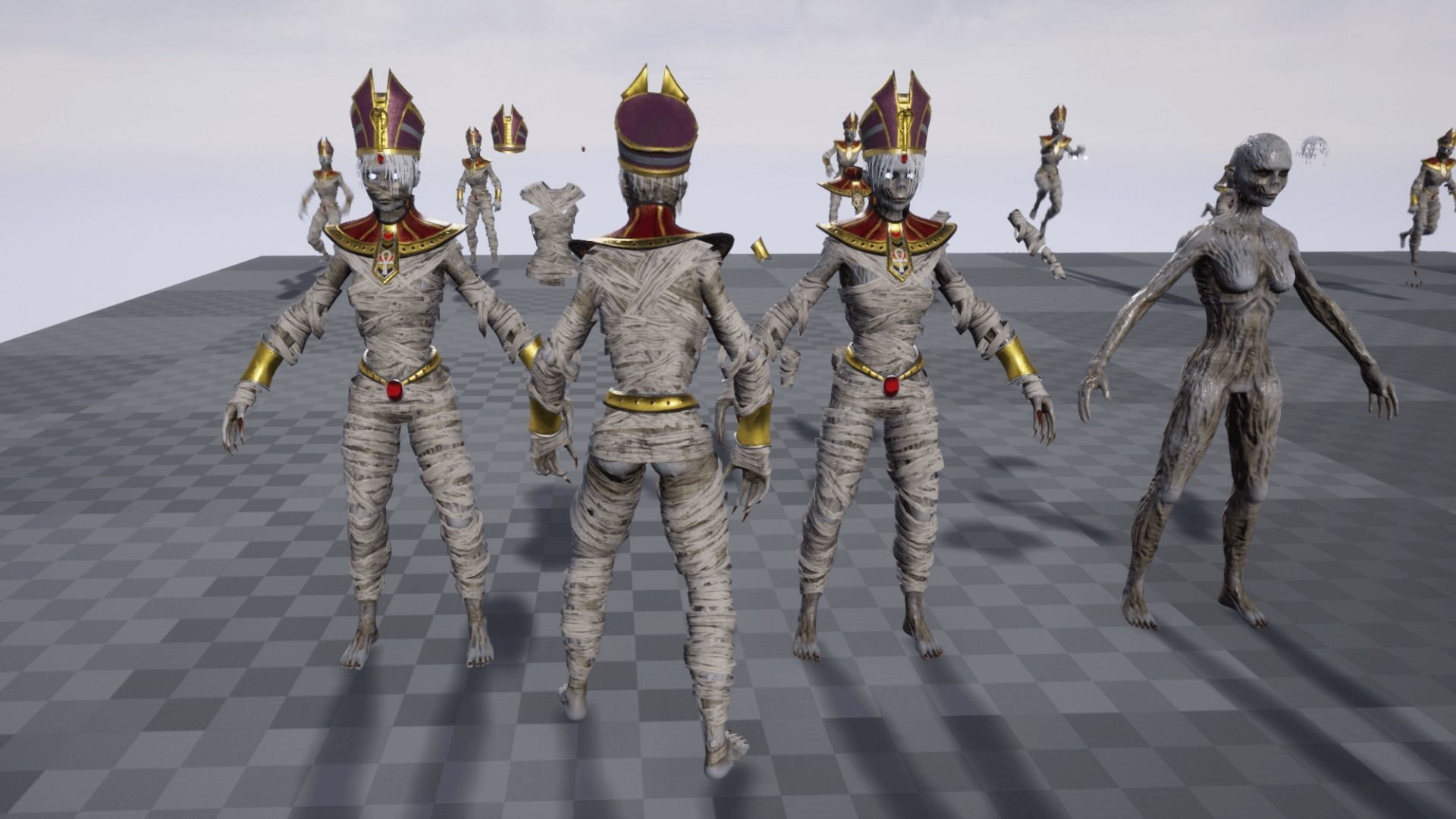 3D model Mummy Girl VR / AR / low-poly | CGTrader