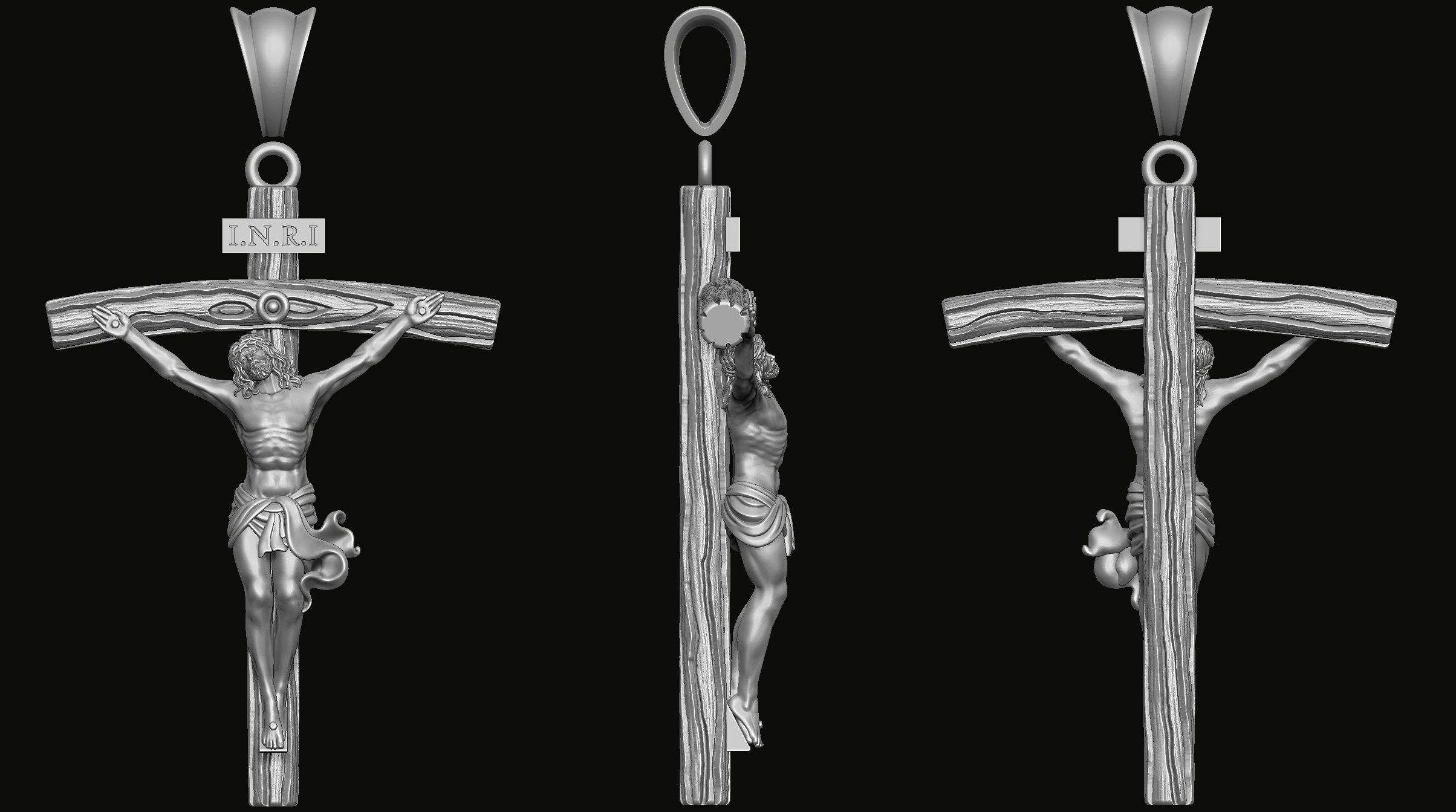 Jesus on the Cross 3D model 3D printable | CGTrader