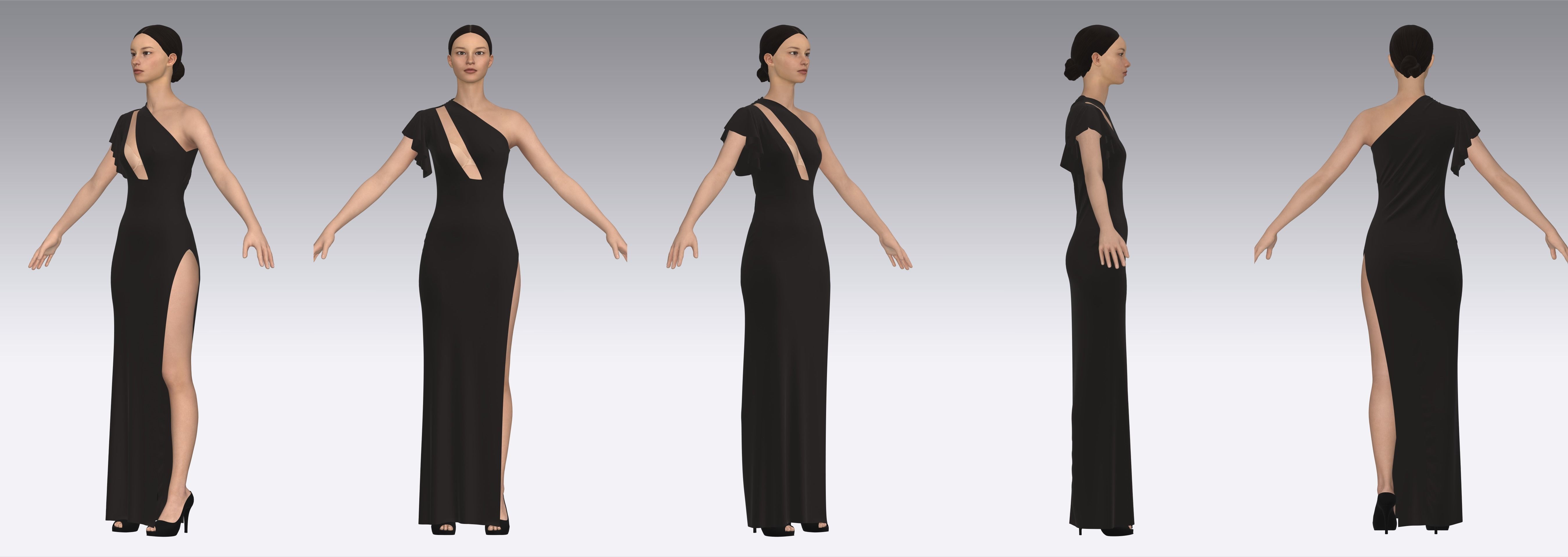 Dress Outfits MD CLO 3D ZPRJ ZPAC project files 3D model | CGTrader
