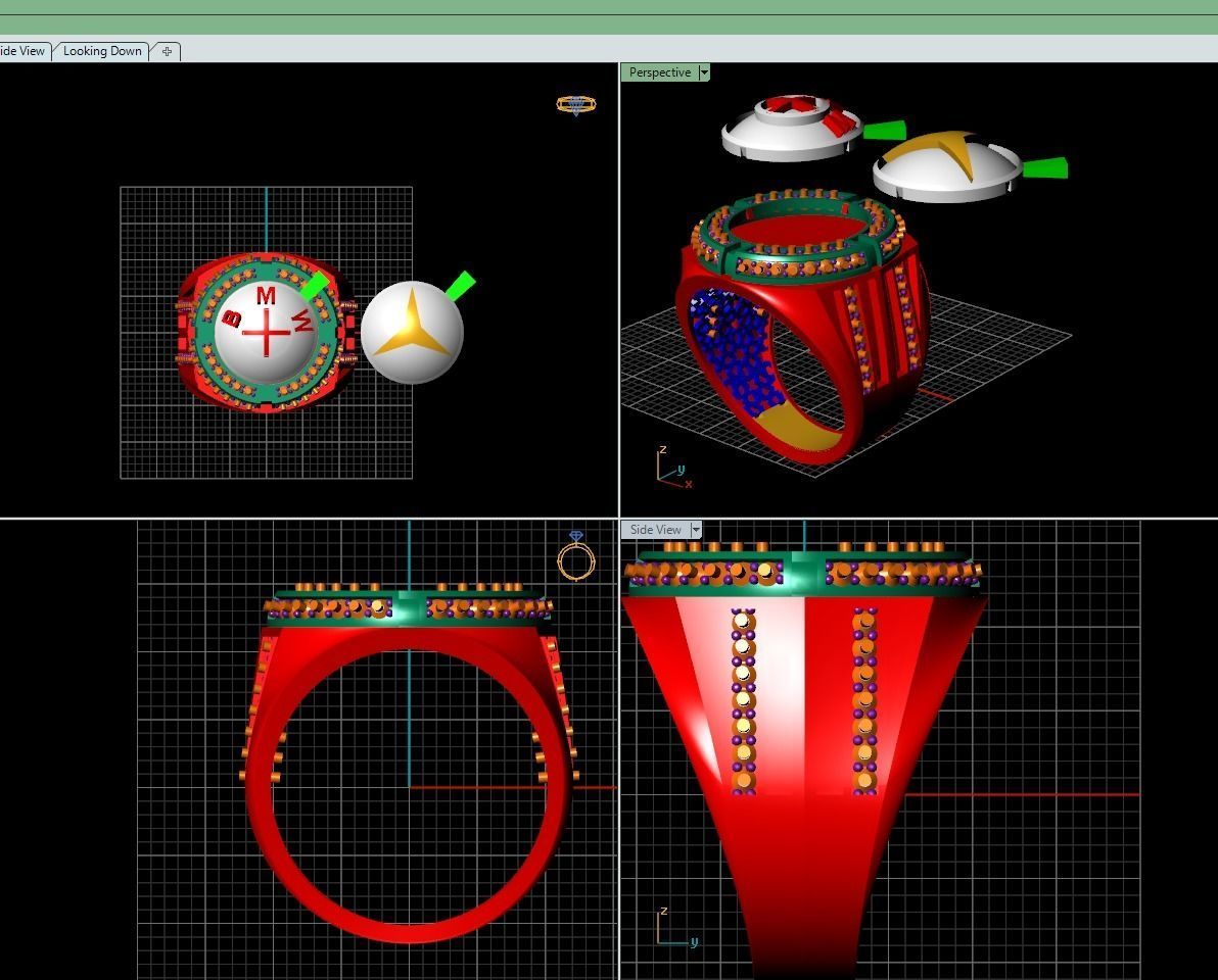 men ring models 3D model | CGTrader