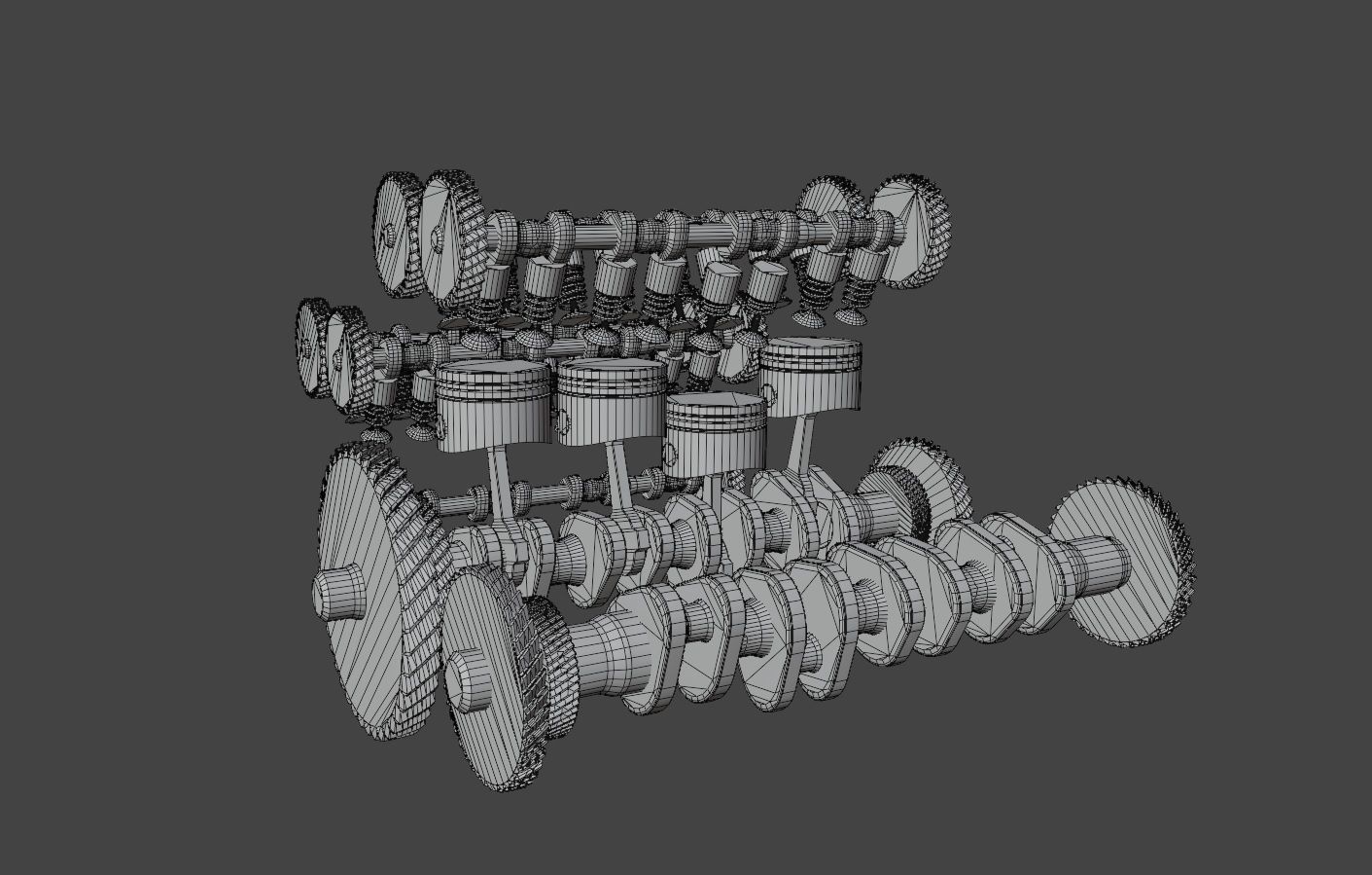 3D model Engine Parts VR / AR / low-poly | CGTrader