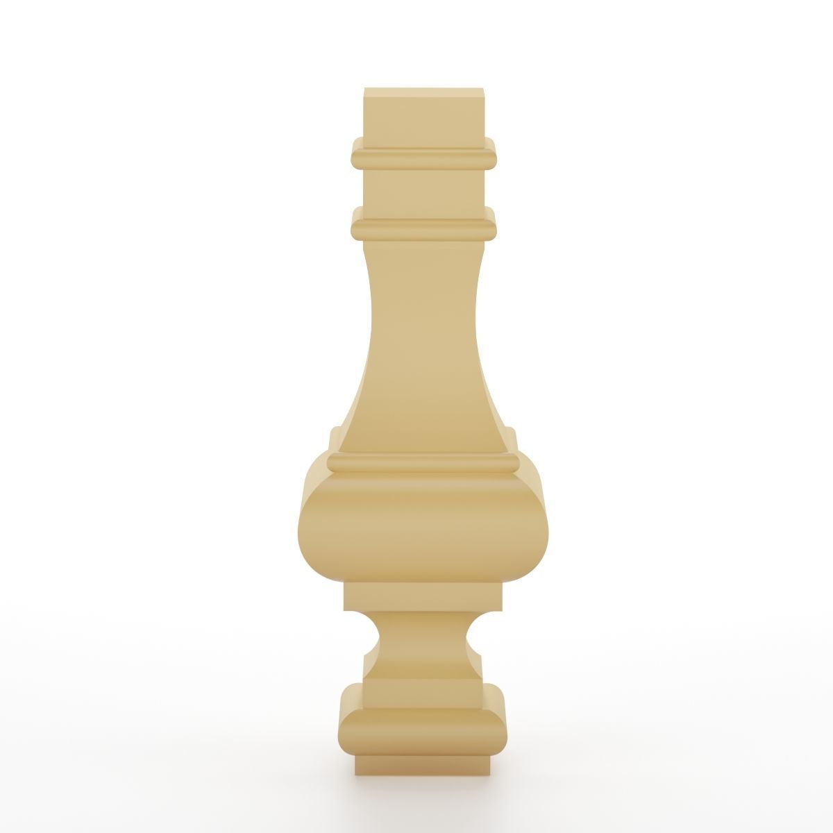wooden table leg 3D model 3D printable | CGTrader