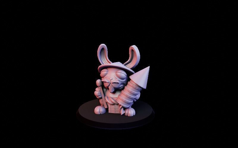 Bomb Rabbit 3D model 3D printable | CGTrader