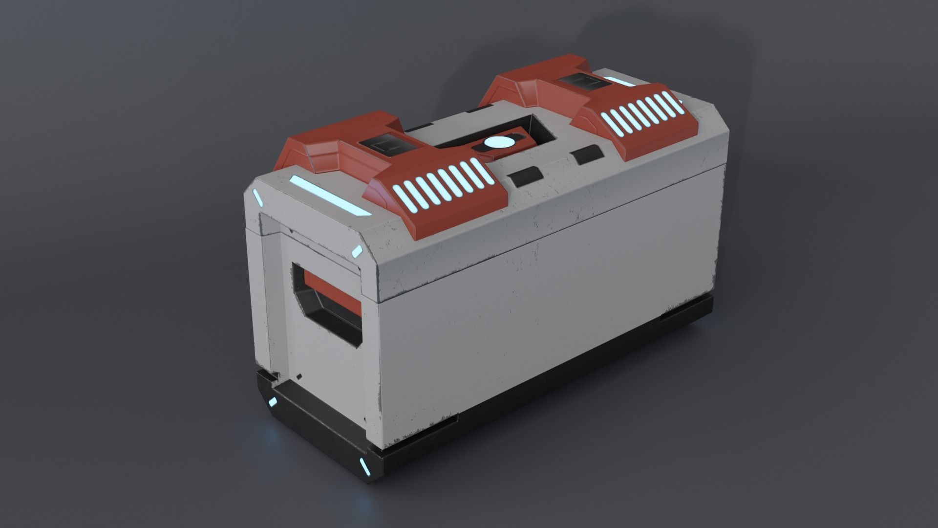 3D model Simple sci fi box VR / AR / low-poly | CGTrader
