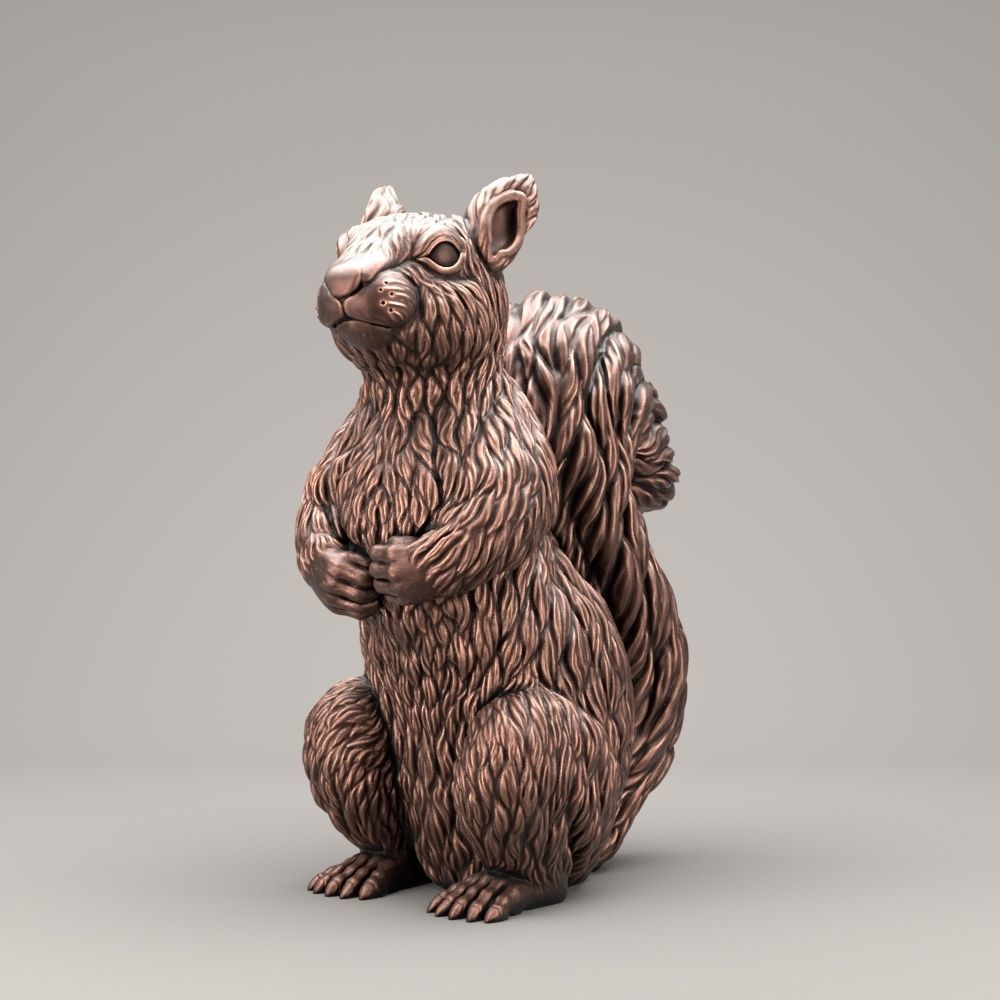Red Squirrel 3D model 3D printable | CGTrader
