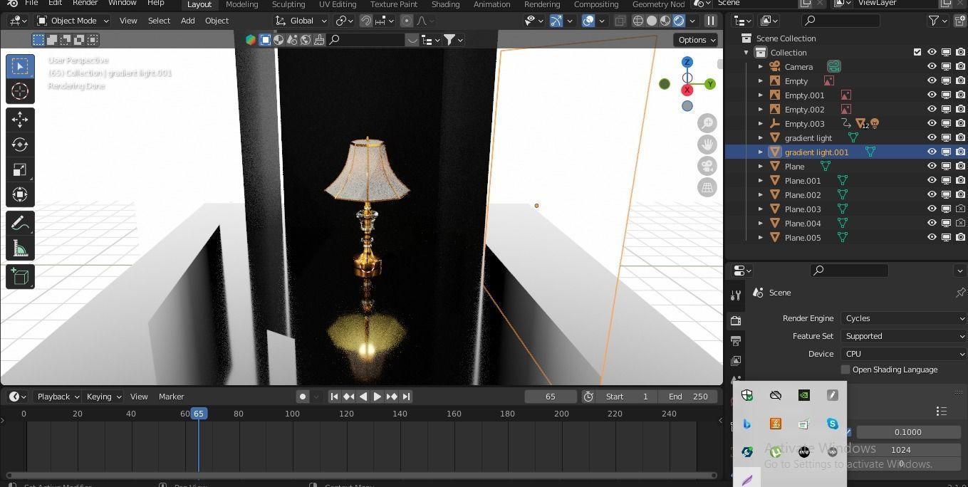 3D model Realistic 3D Table Lamp Model for Product Visualization gaming ...