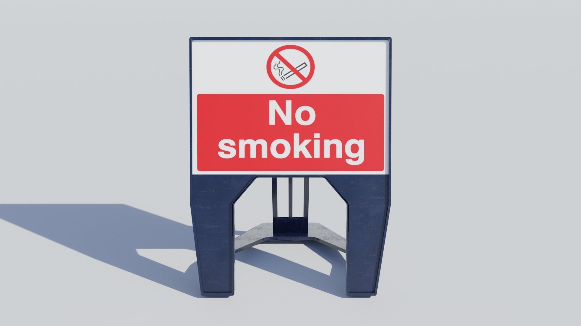 3D model Low poly Temporary Footpath Signs VR / AR / low-poly | CGTrader