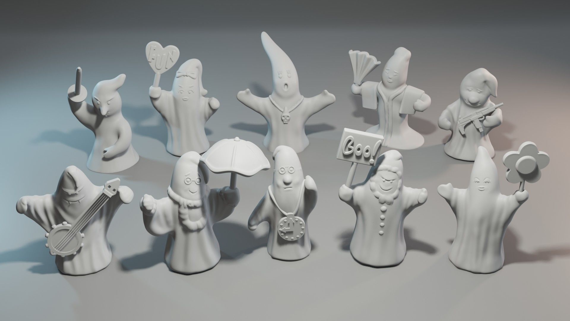 Kooky Spookys 3D model 3D printable | CGTrader