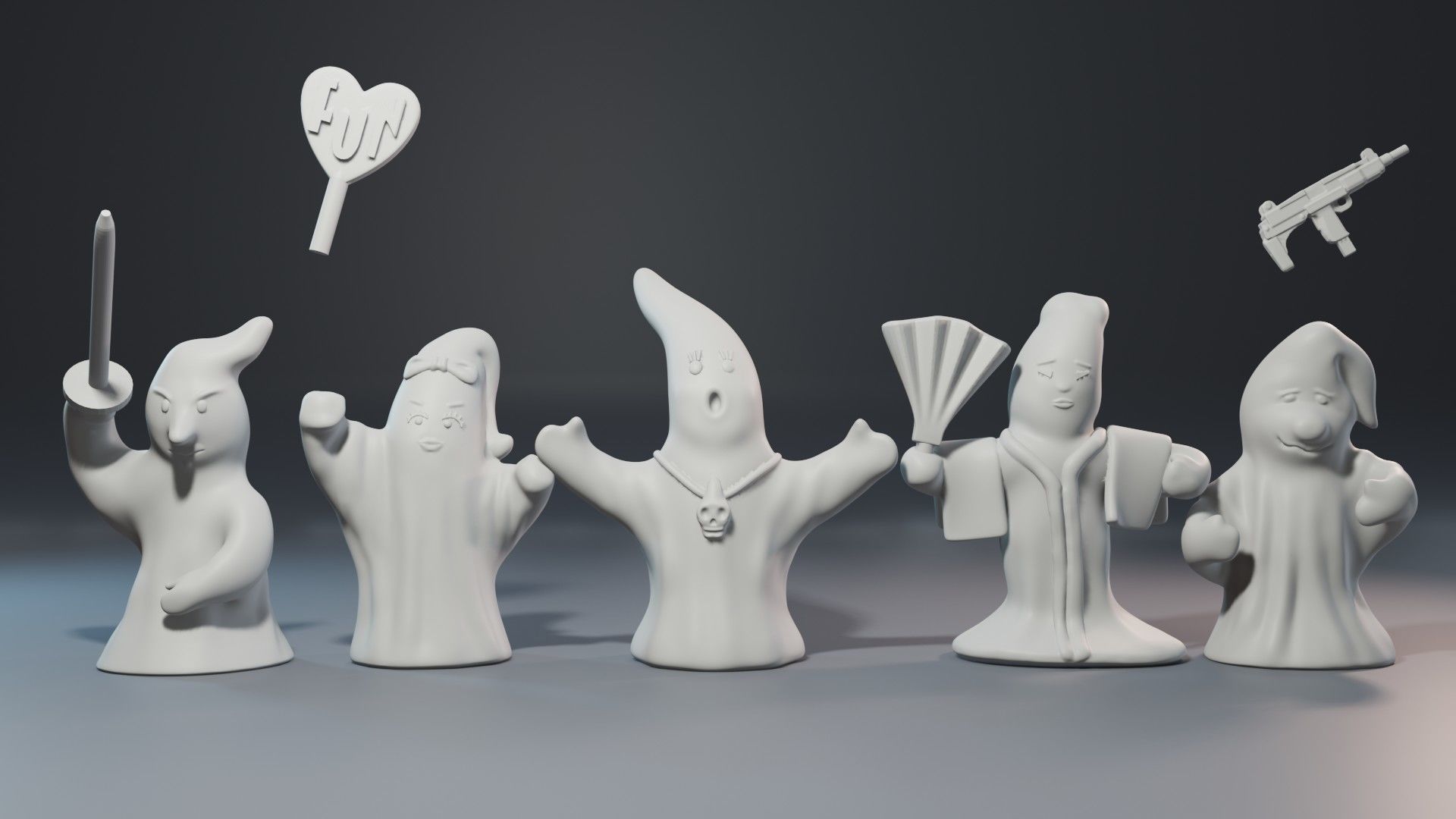 Kooky Spookys 3D model 3D printable | CGTrader