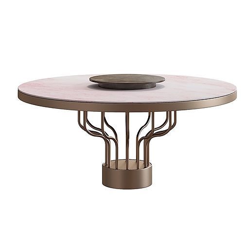 BLOOM ROUND DINING TABLE 3D model | CGTrader