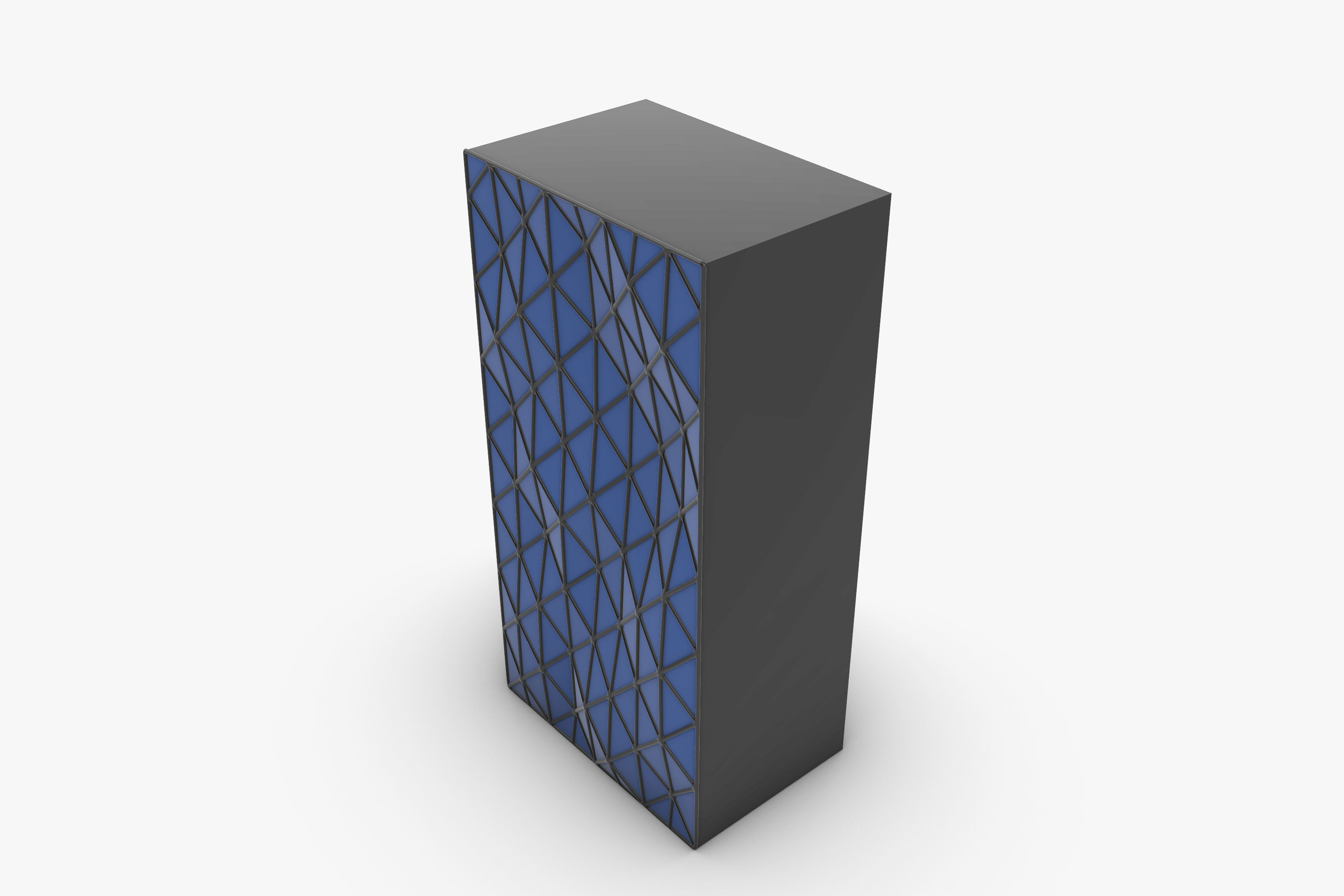 Polygonal Tower Crinkled Facade 3D model | CGTrader