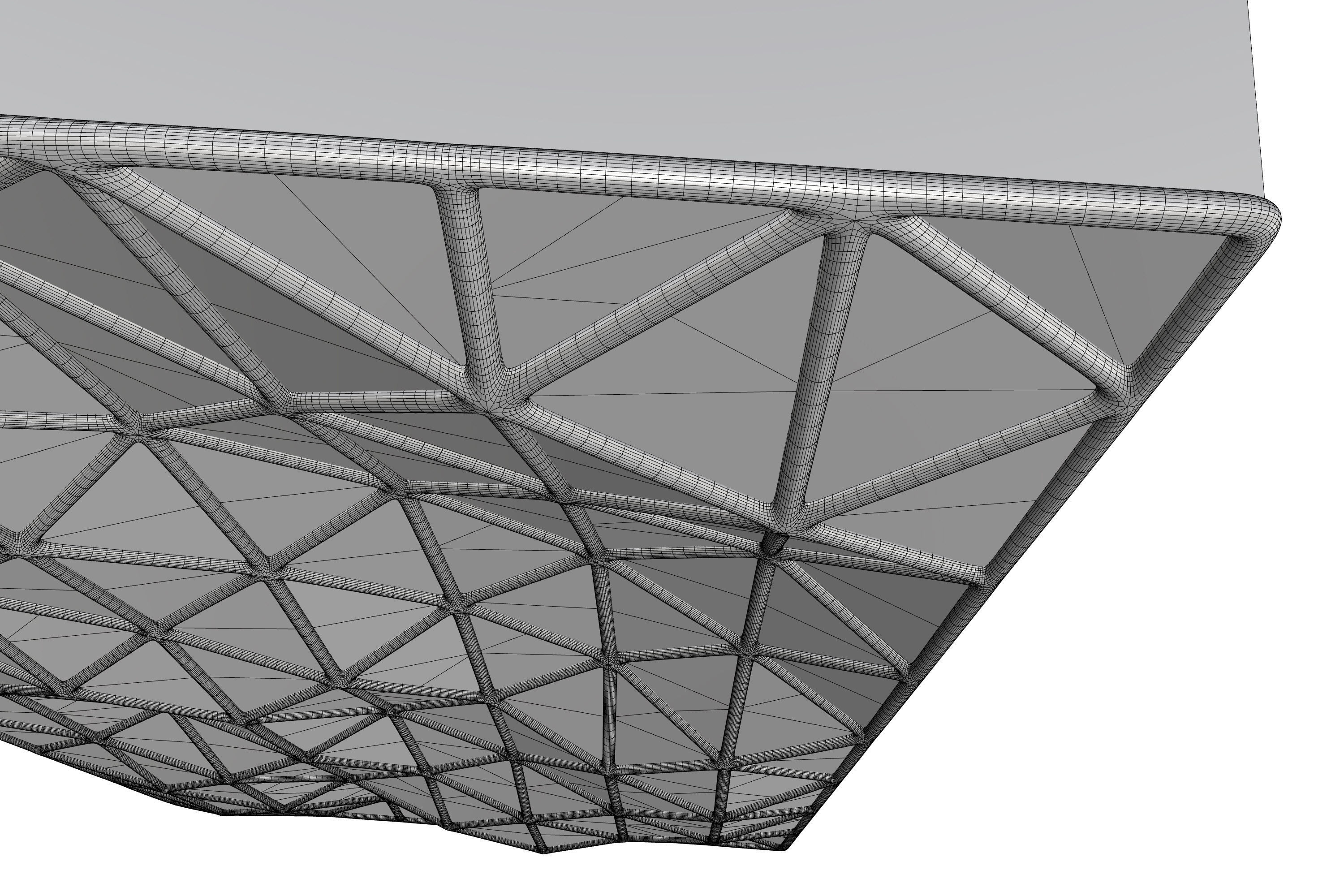 Polygonal Tower Crinkled Facade 3D model | CGTrader