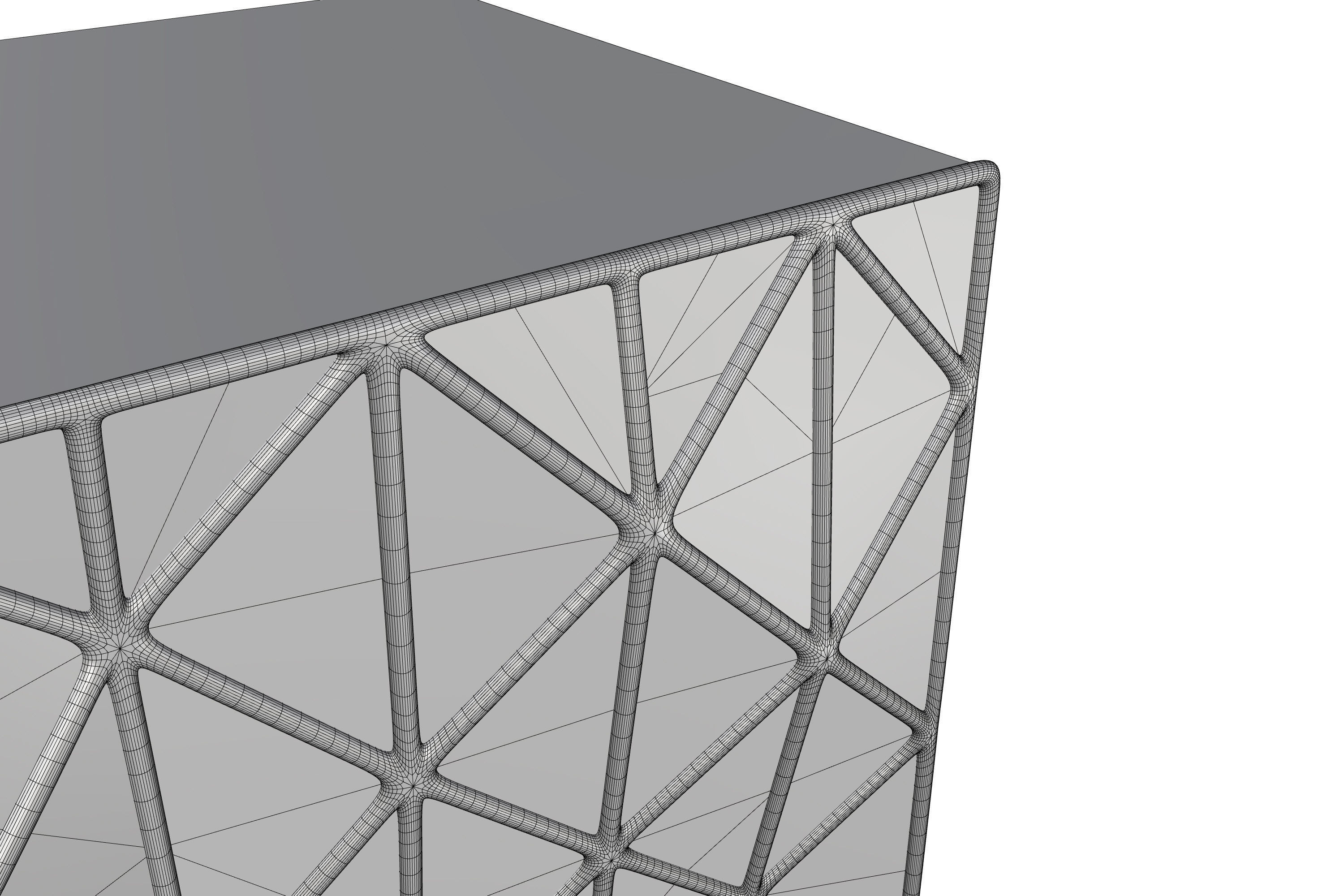 Polygonal Tower Crinkled Facade 3D model | CGTrader