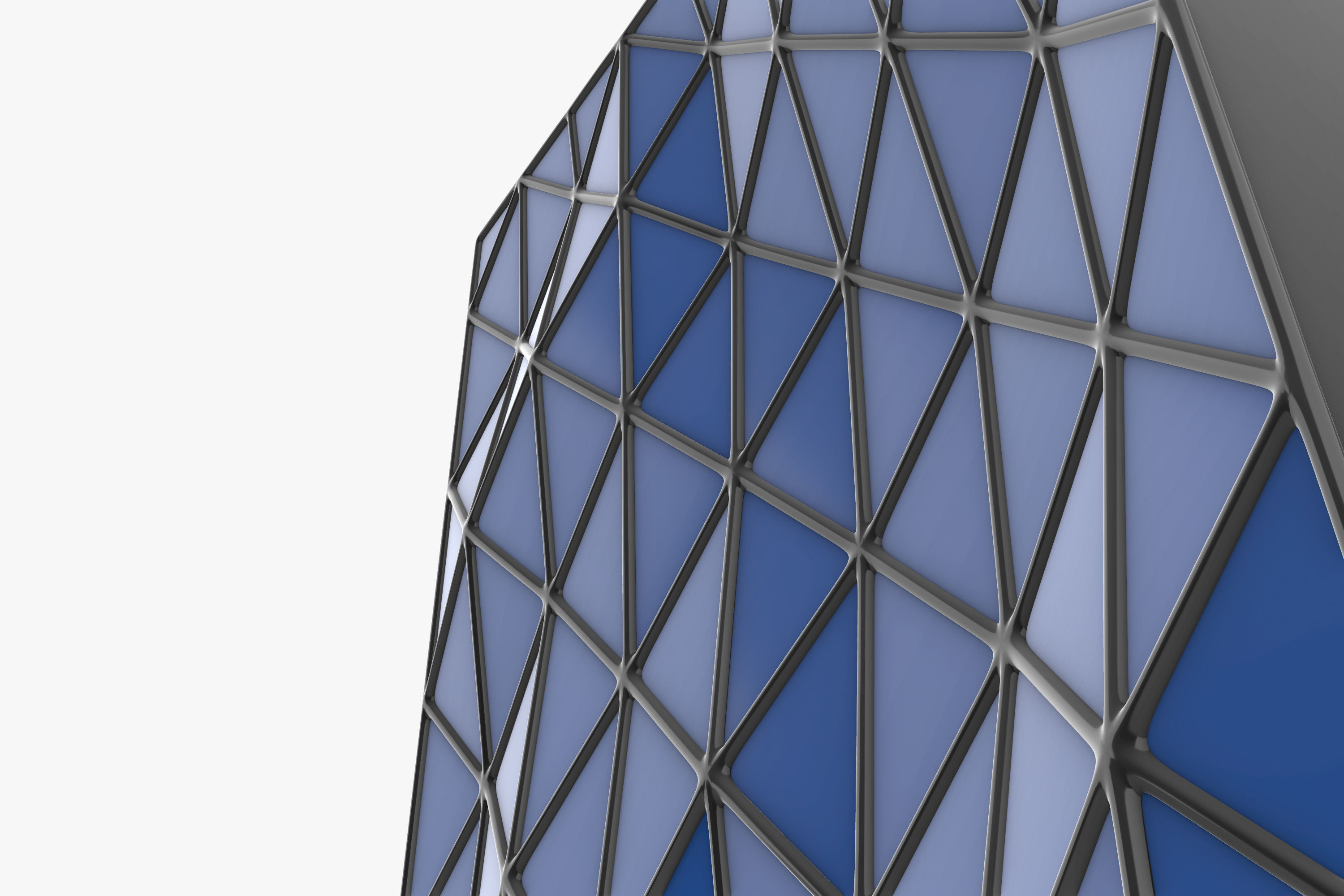 Polygonal Tower Crinkled Facade 3D model | CGTrader