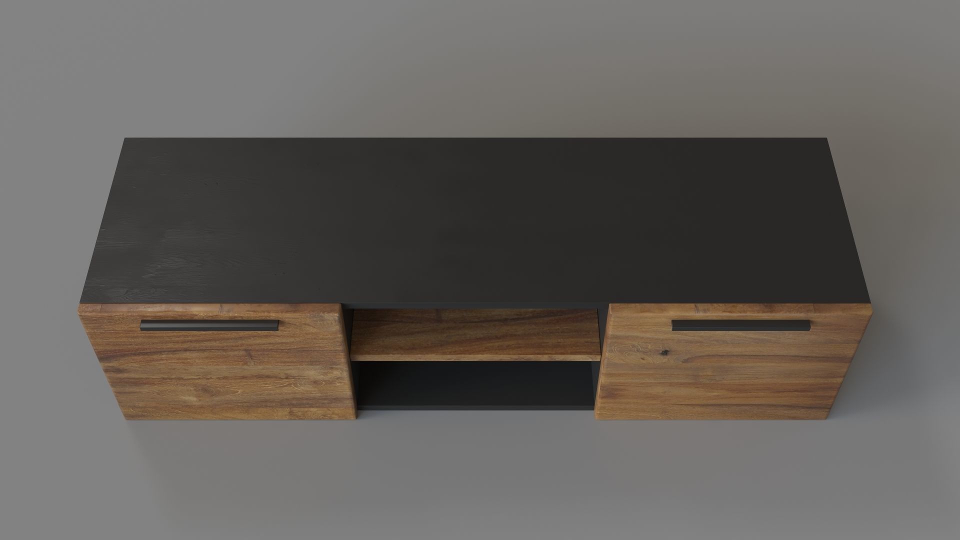 Rigby 55 Small Floating Media Console 3D model | CGTrader