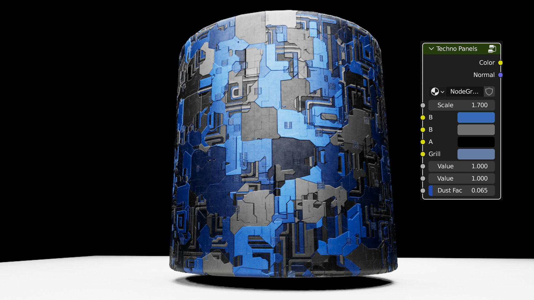 Techno Material For Blender 3D model | CGTrader