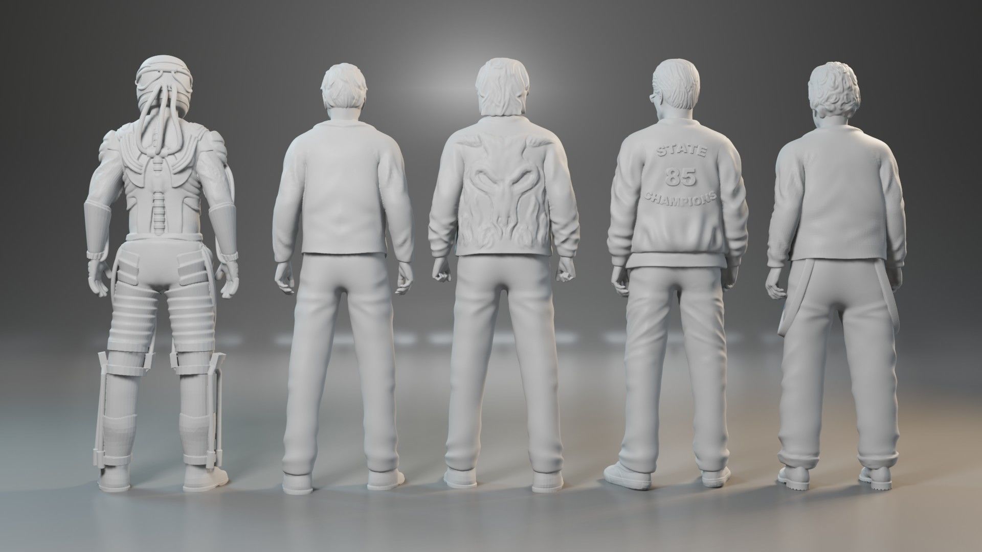 The Wraith group of figurines 3D model 3D printable | CGTrader
