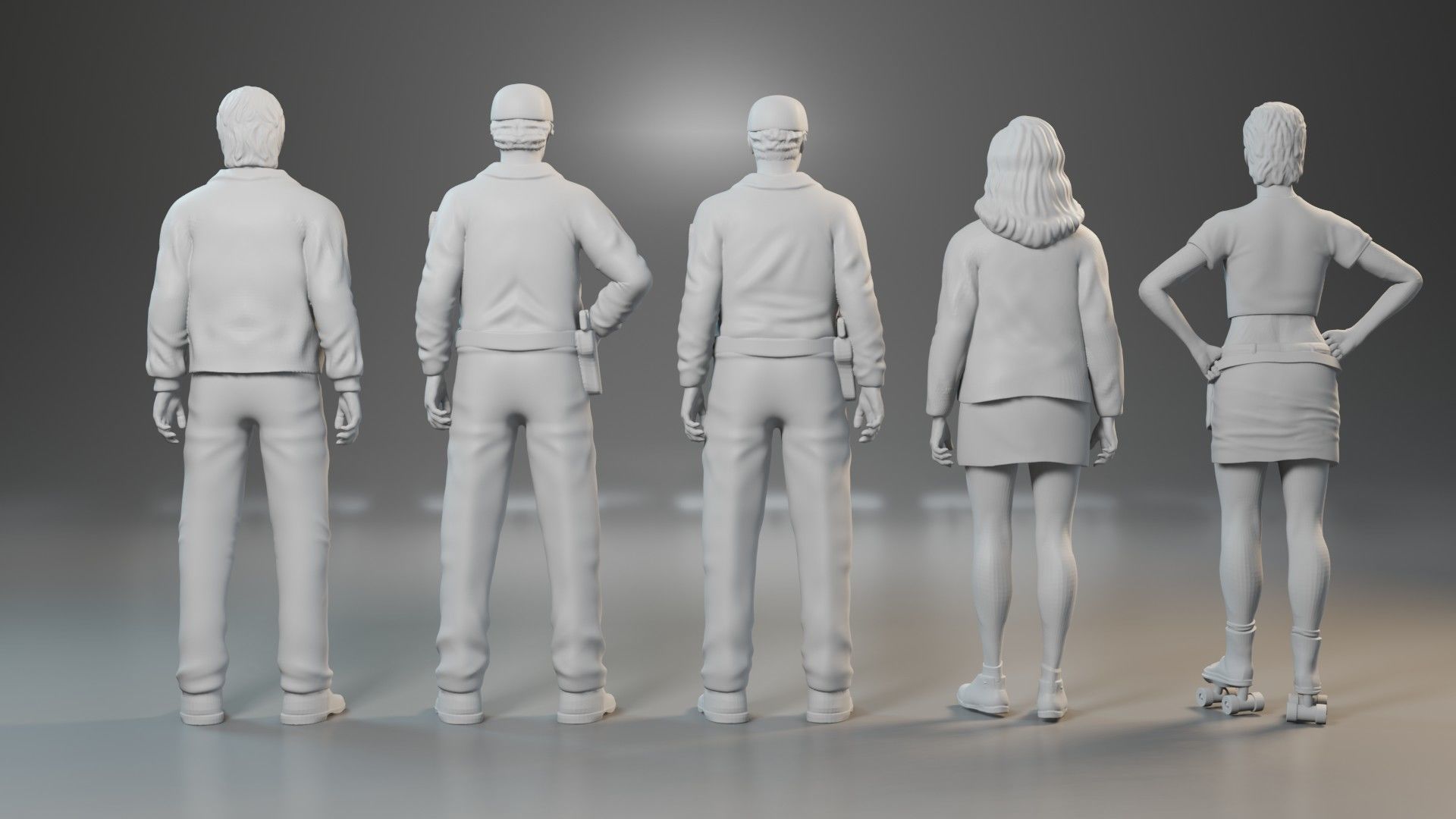 The Wraith group of figurines 3D model 3D printable | CGTrader