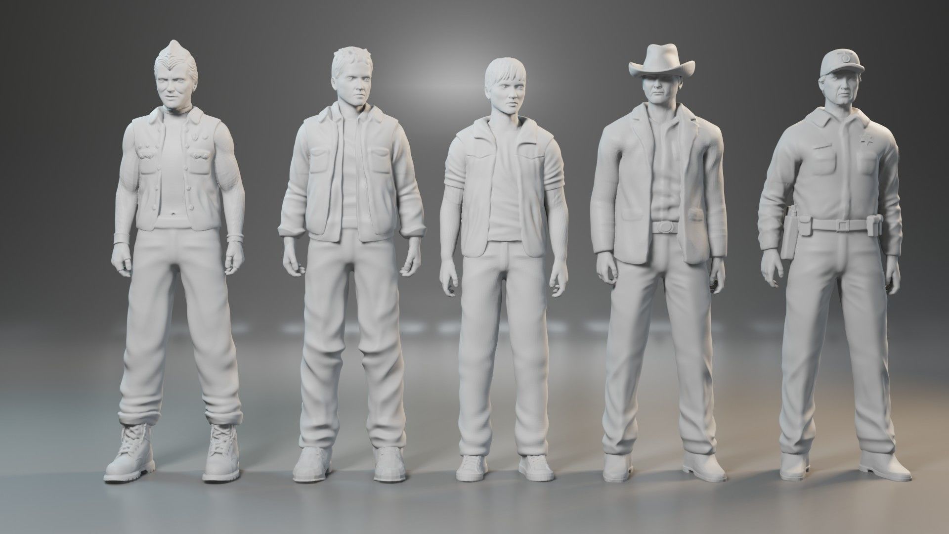 The Wraith group of figurines 3D model 3D printable | CGTrader