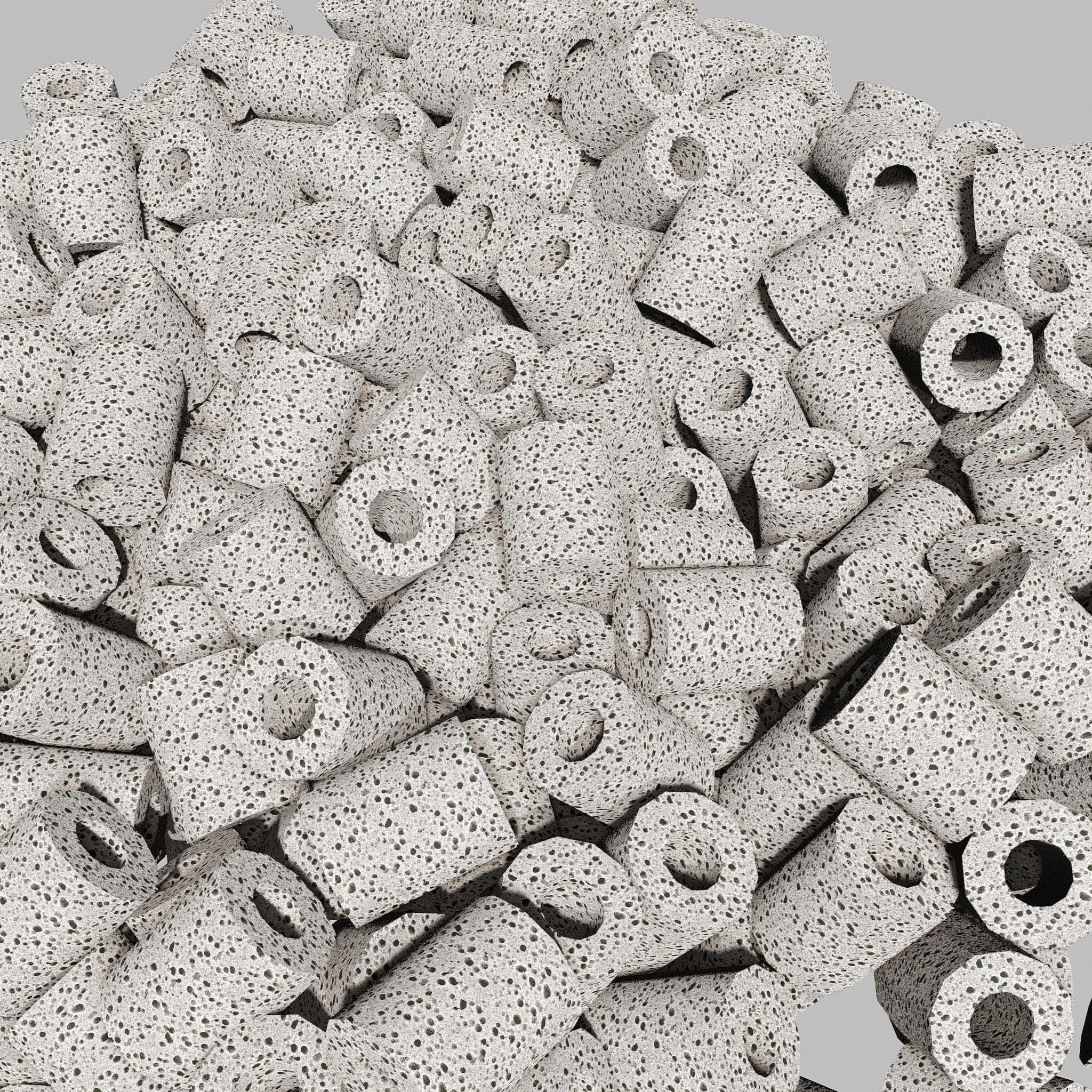 Biotubes pile of gravel 3D model | CGTrader