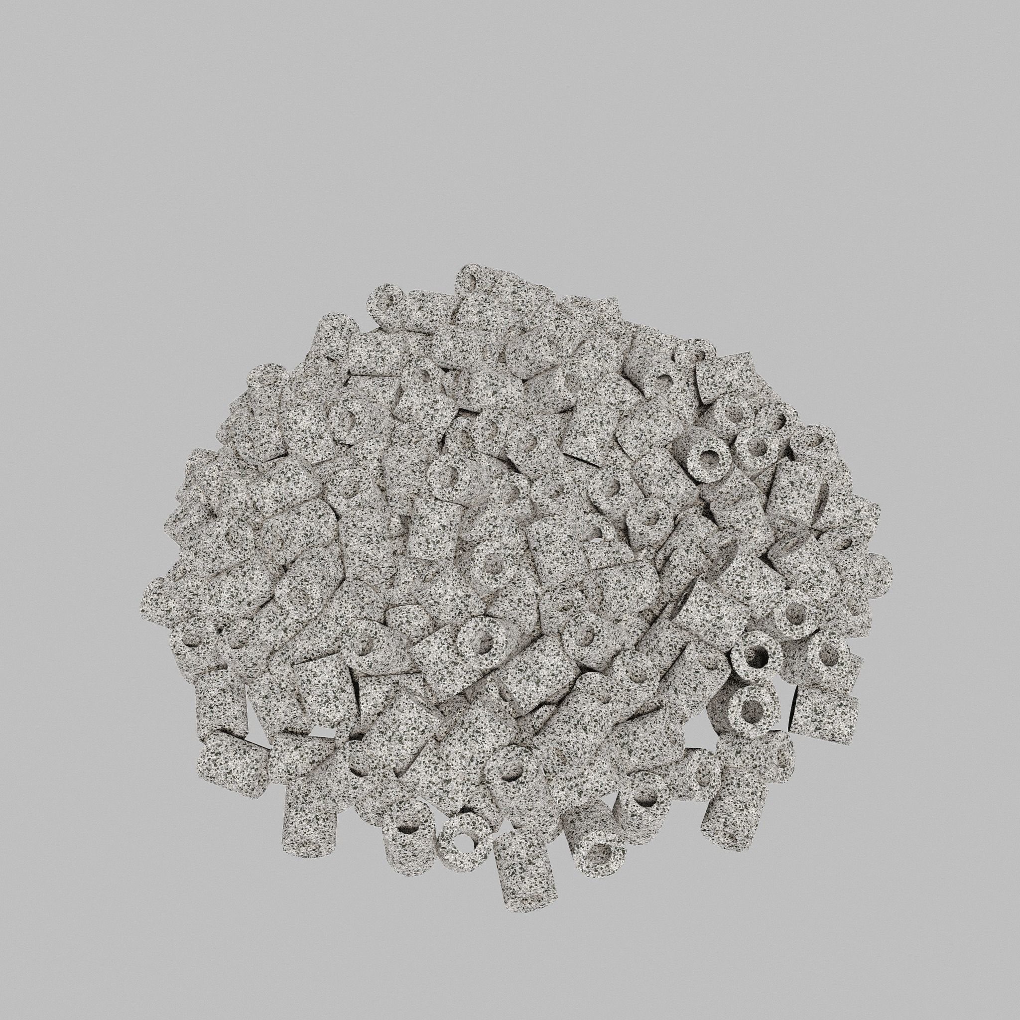Biotubes pile of gravel 3D model | CGTrader